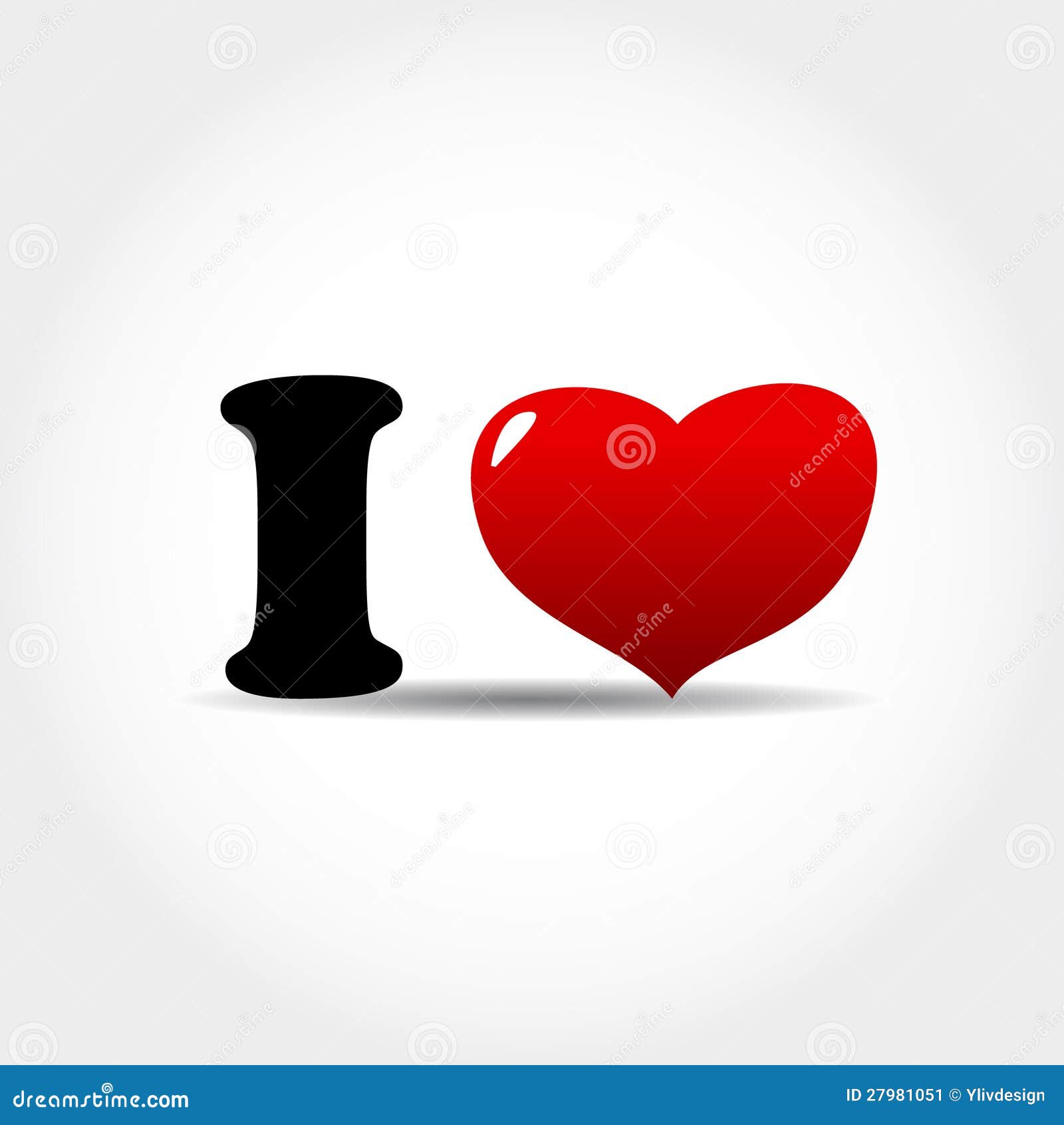 I love logo stock vector. Illustration of amorous, gift - 27981051