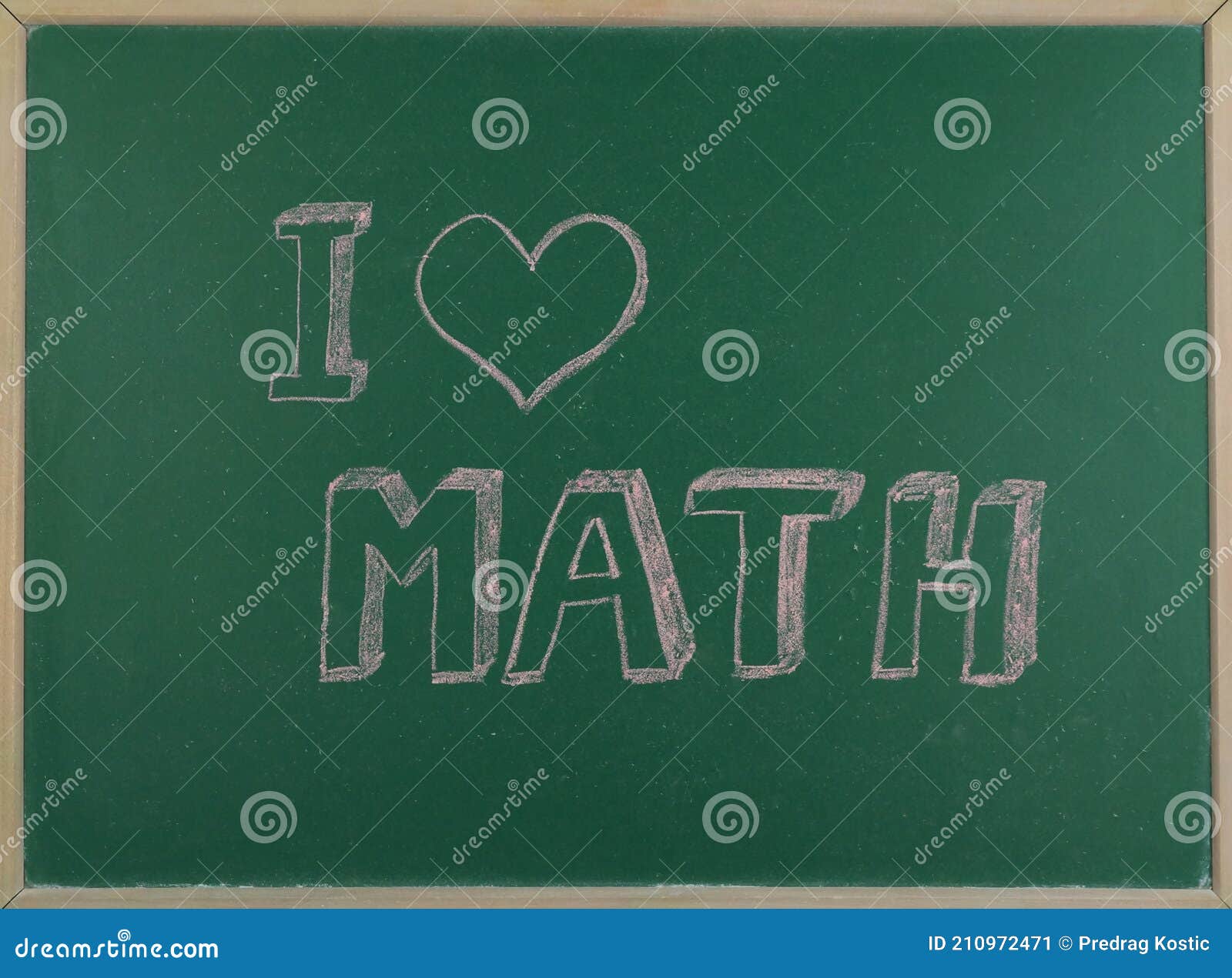 I love math. stock image. Image of document, fractionsisolated - 210972471