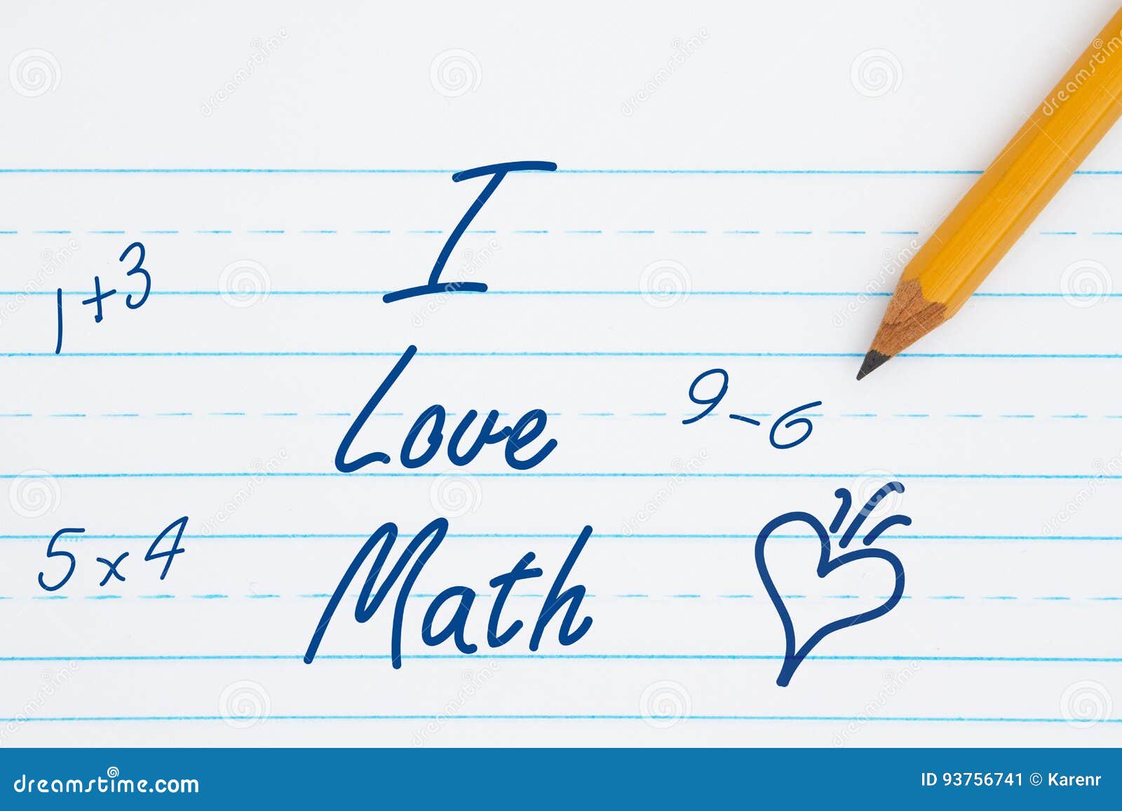 I love math message stock image. Image of math, lines - 93756741