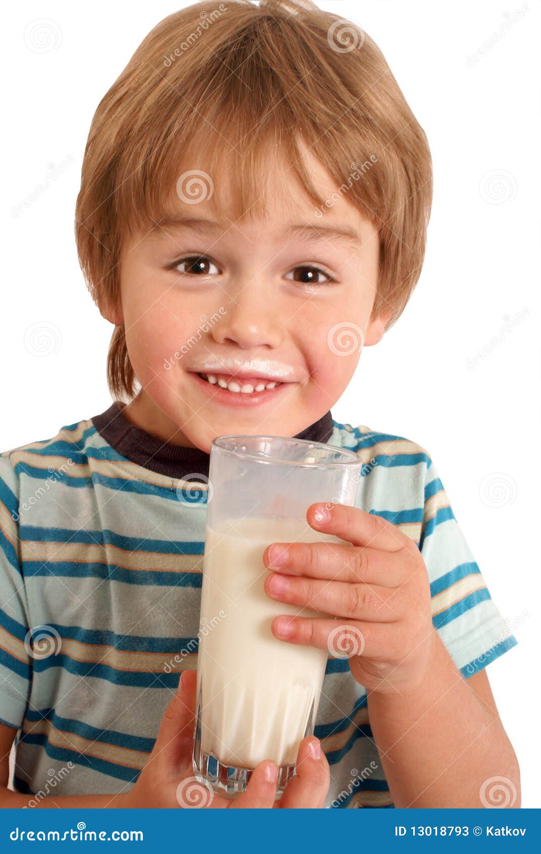 I love milk! stock image. Image of glass, caucasian, portrait - 13018793