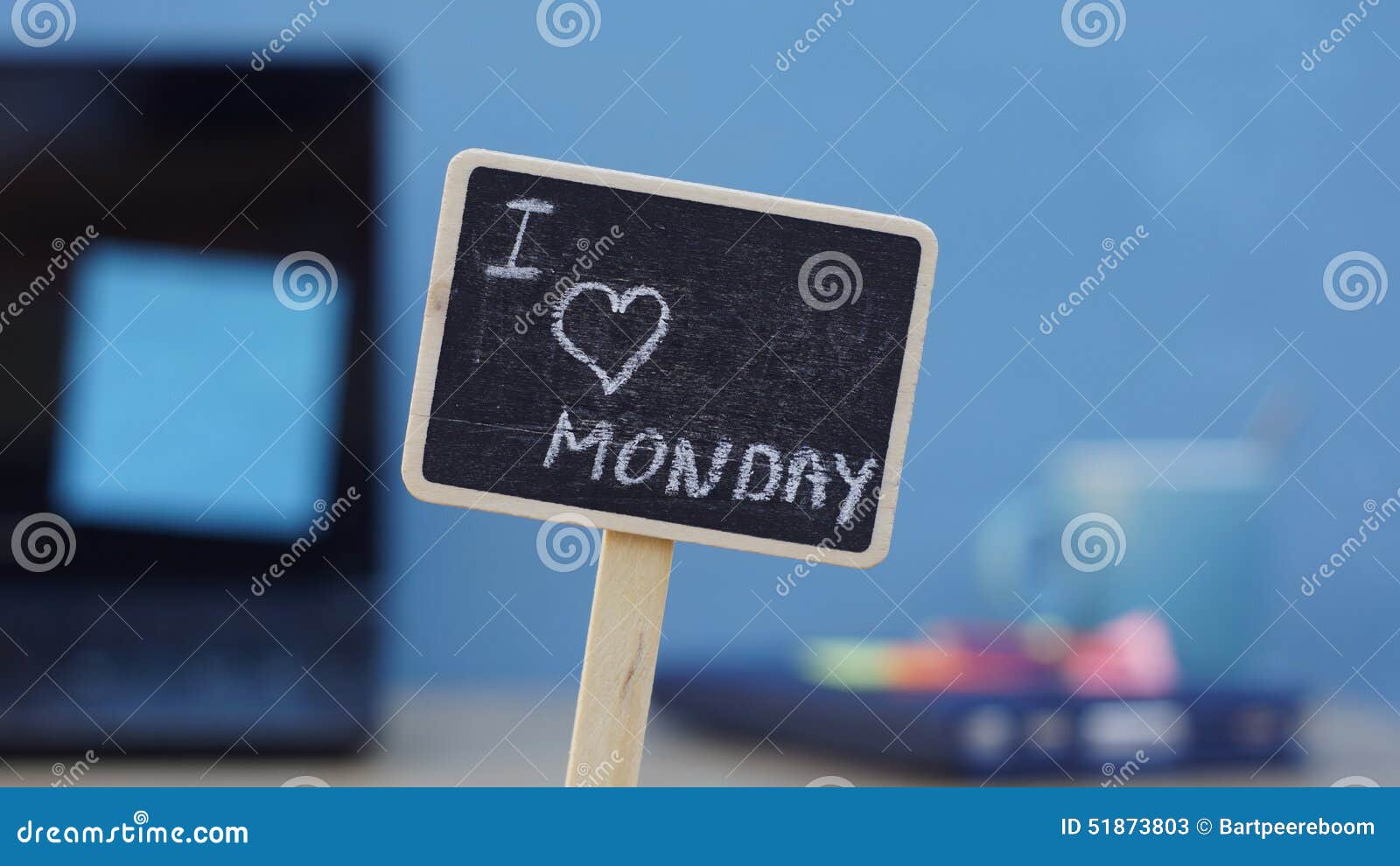 I love monday stock image. Image of slogan, conceptual - 51873803