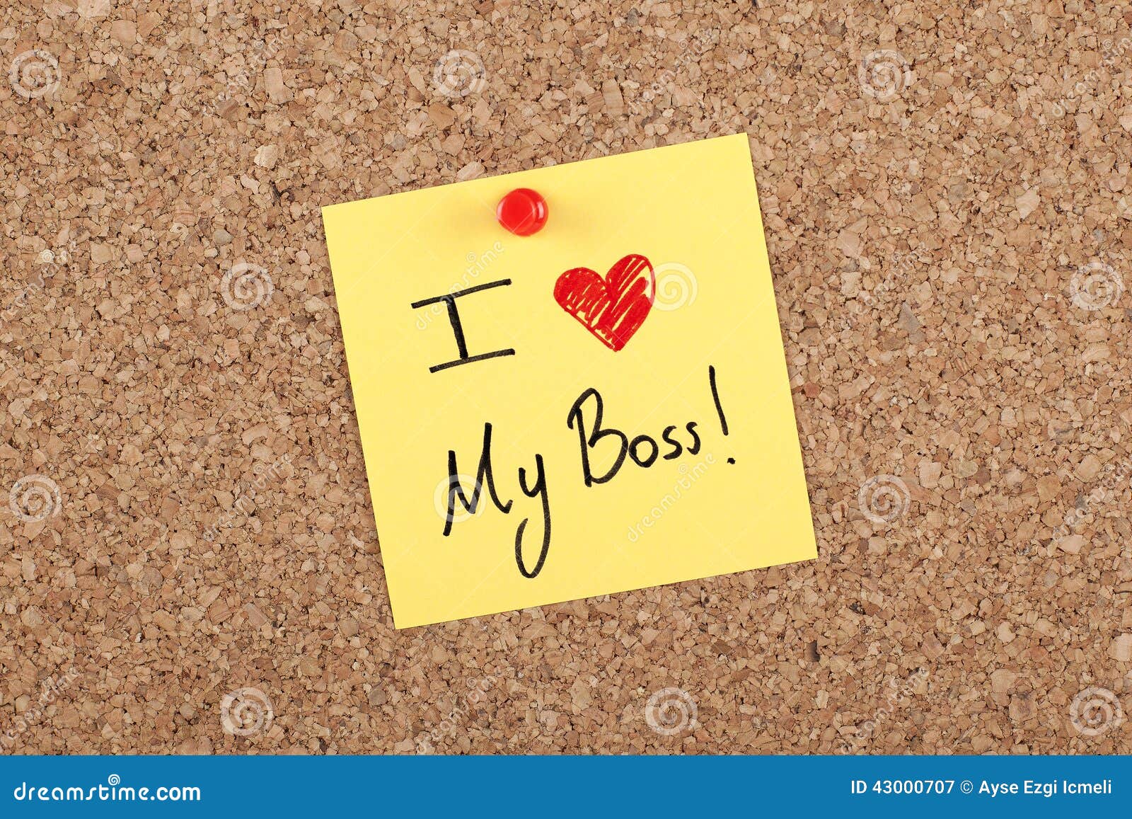 I love my boss stock image. Image of leader, handwritten - 43000707