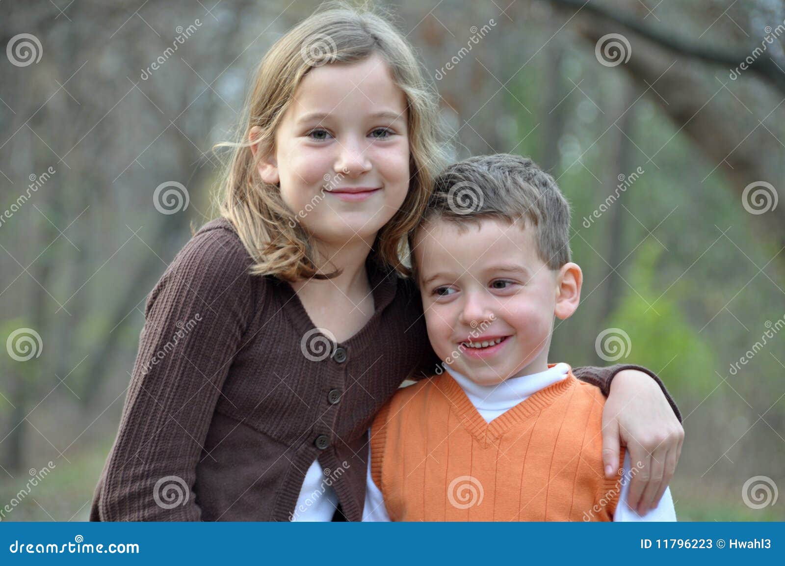 I love my brother stock image. Image of sister, tree - 11796223