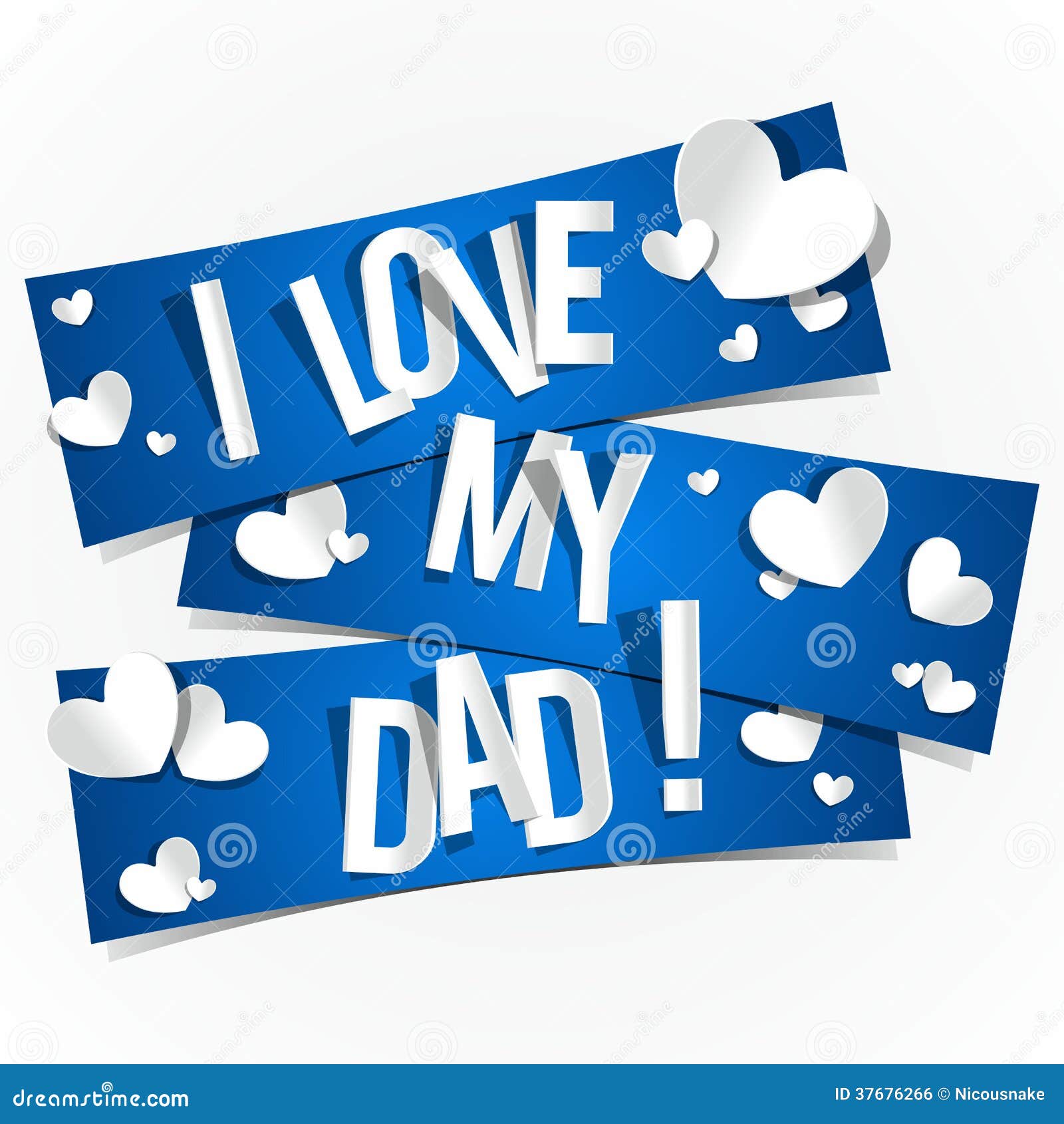 I Love My Dad stock vector. Illustration of father, masculine - 37676266