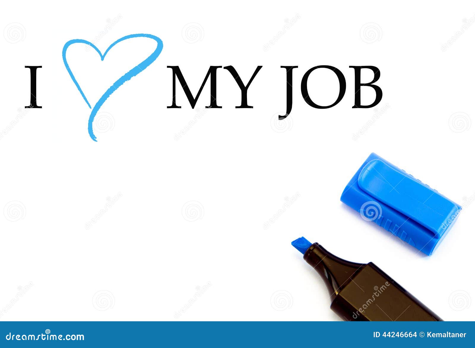 I love my job stock photo. Image of organization, heart - 44246664