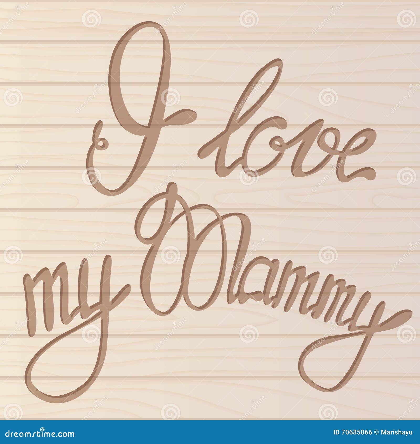 I love my Mammy card stock illustration. Illustration of heart - 70685066