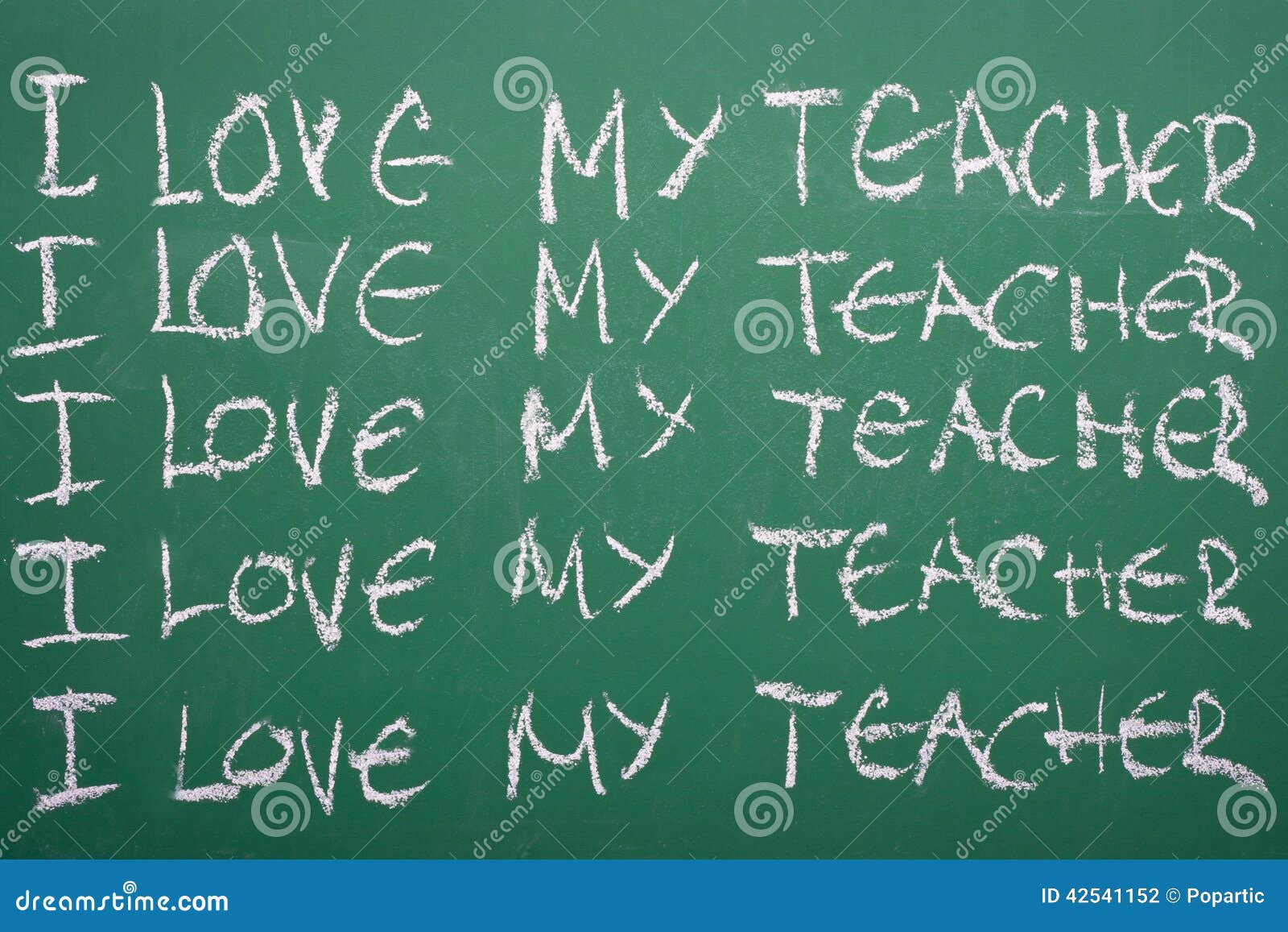 I love my teacher stock photo. Image of conceptual, happy - 42541152