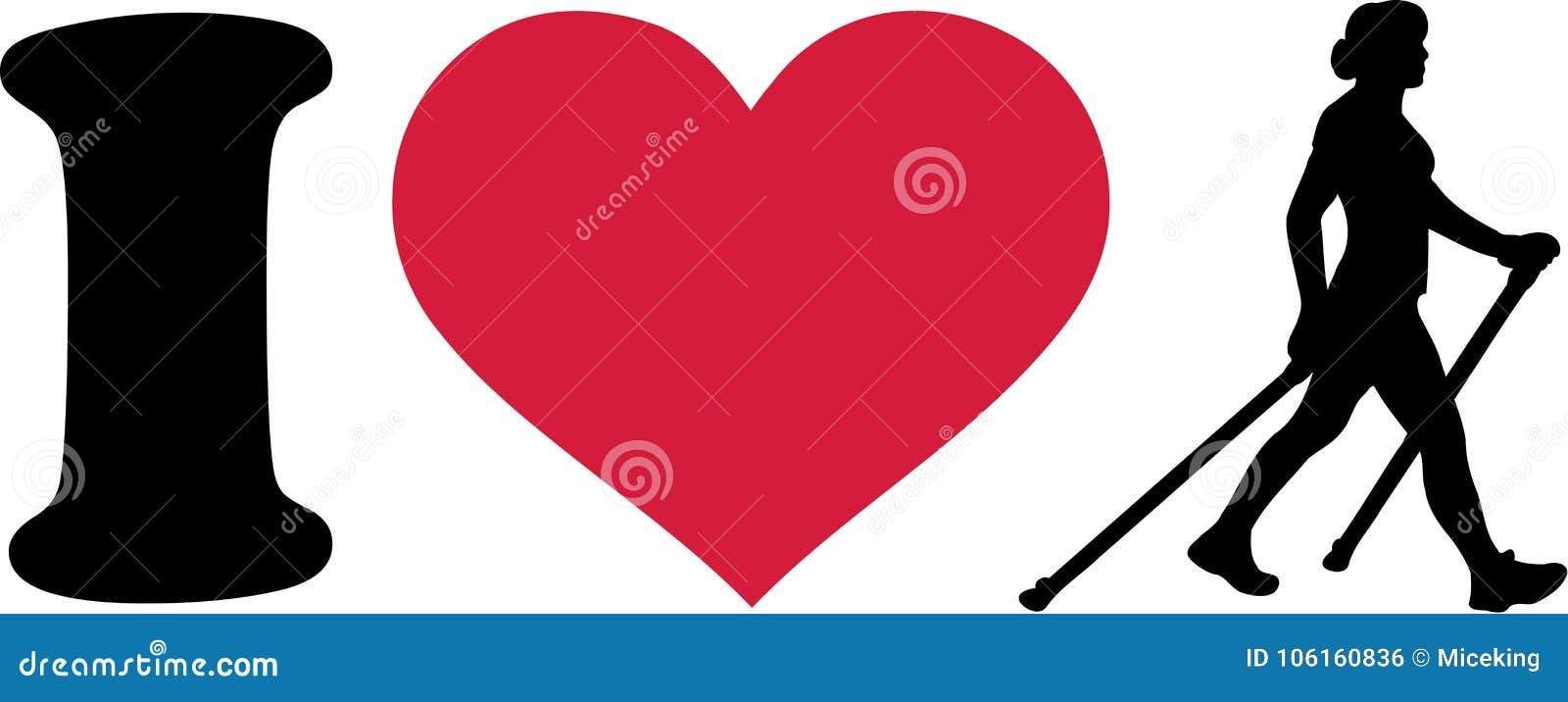 I Love Nordic Walking Silhouette Stock Vector - Illustration of ... I Love Nordic Walking Silhouette Stock Vector - Illustration of ...