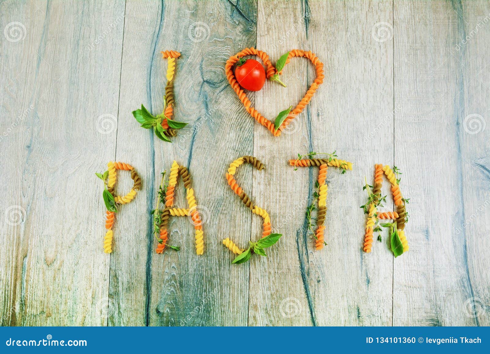 I-love-pasta sign stock photo. Image of group, gnocchi - 134101360