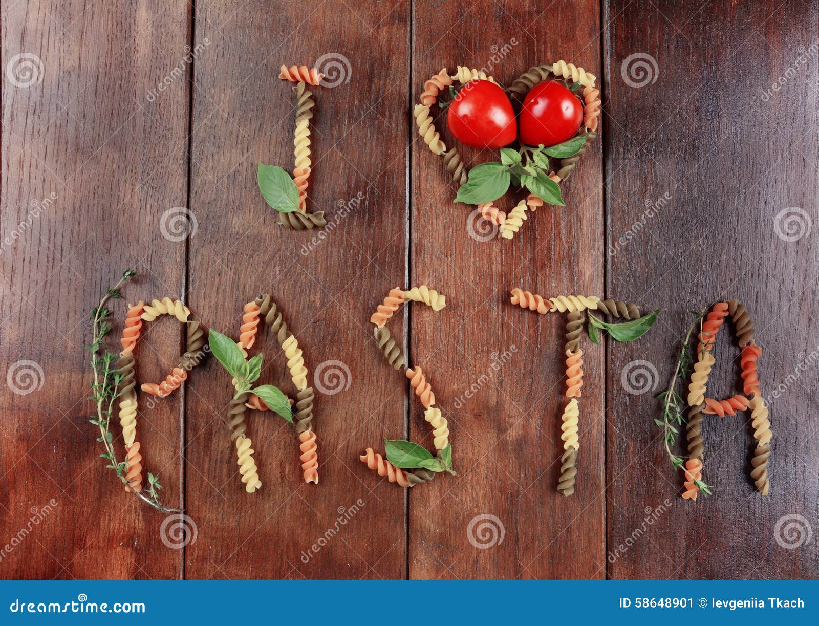 I-love-pasta sign stock image. Image of italy, ingredient - 58648901