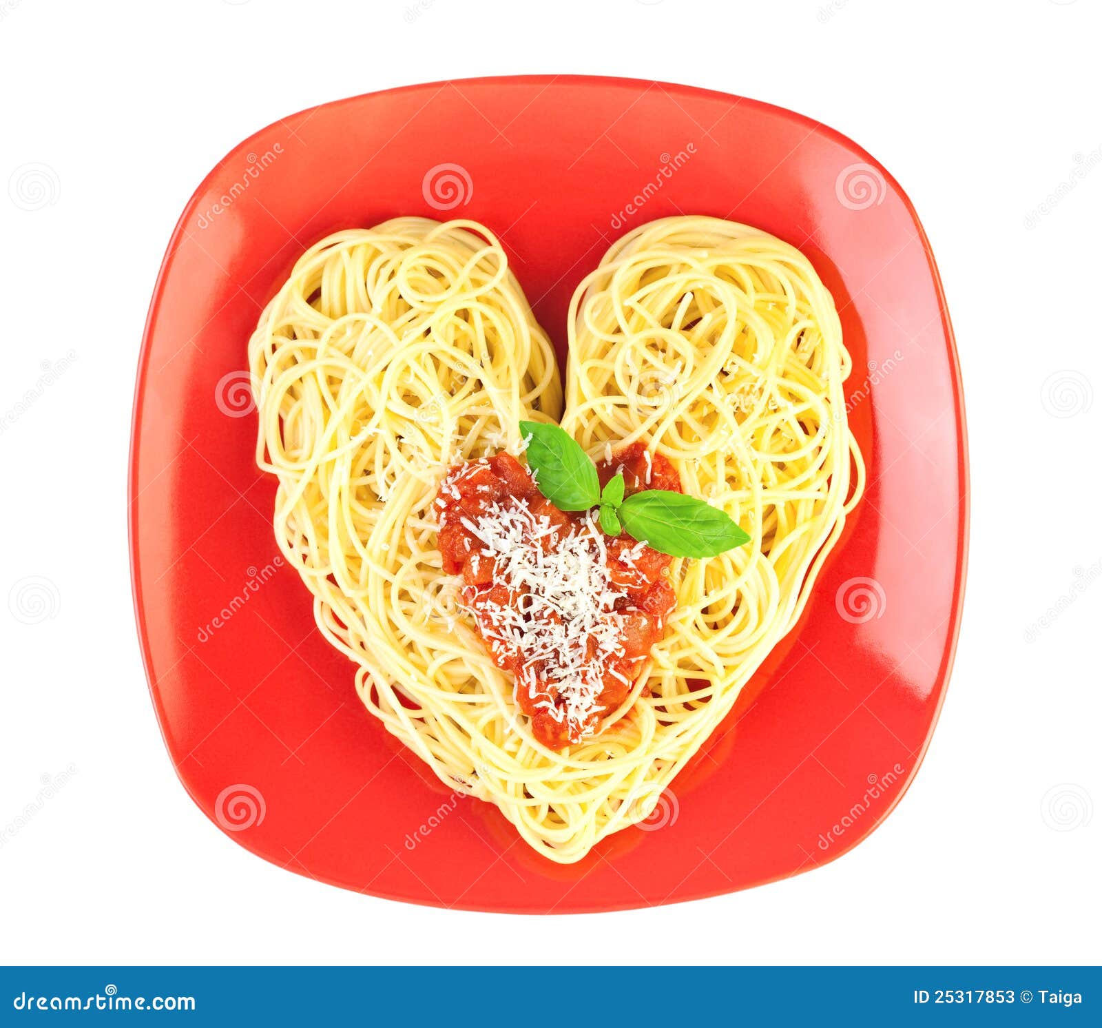 I Love Pasta / Spaghetti Isolated on White Stock Image - Image of ...