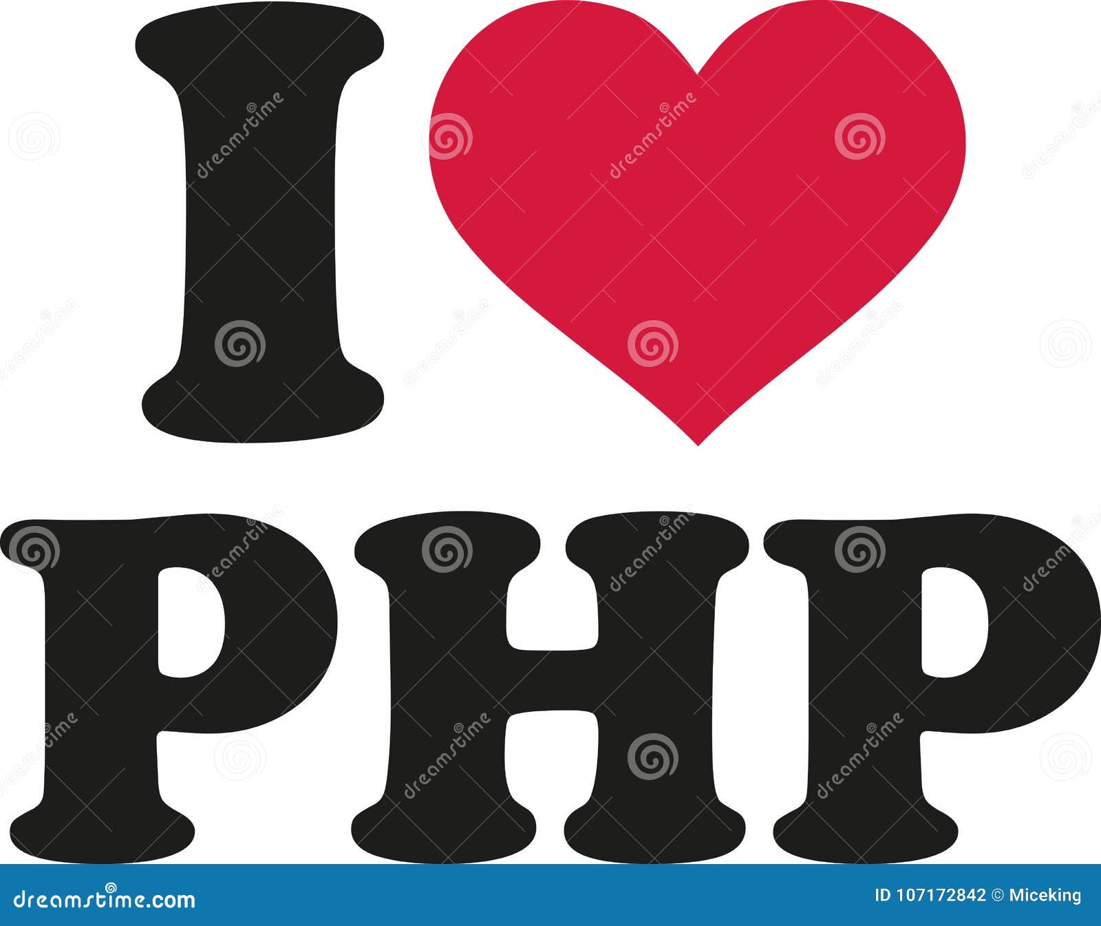 I love php stock vector. Illustration of internet, icon - 107172842