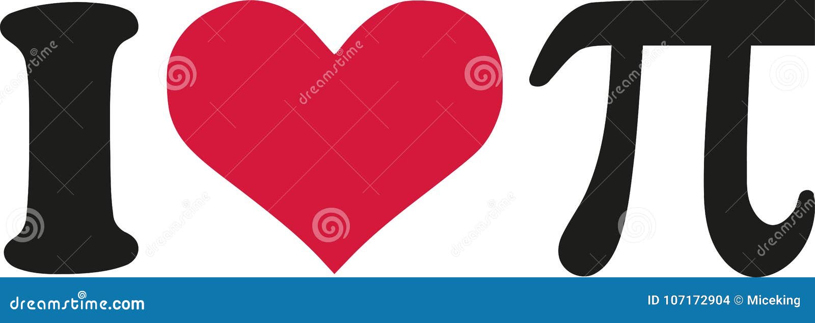 I love pi symbol stock vector. Illustration of genius - 107172904
