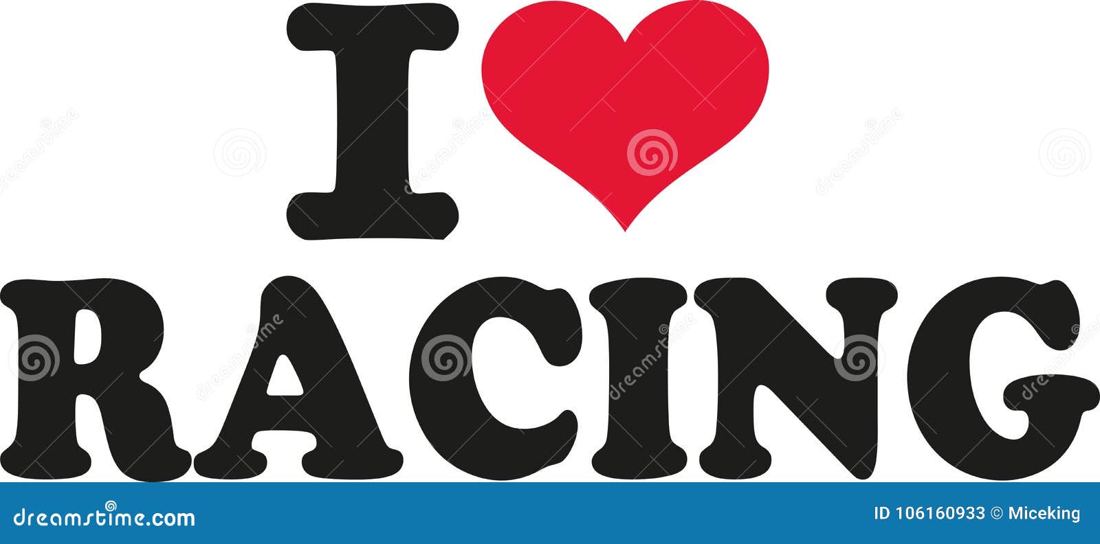 I love racing stock vector. Illustration of speed, cart - 106160933