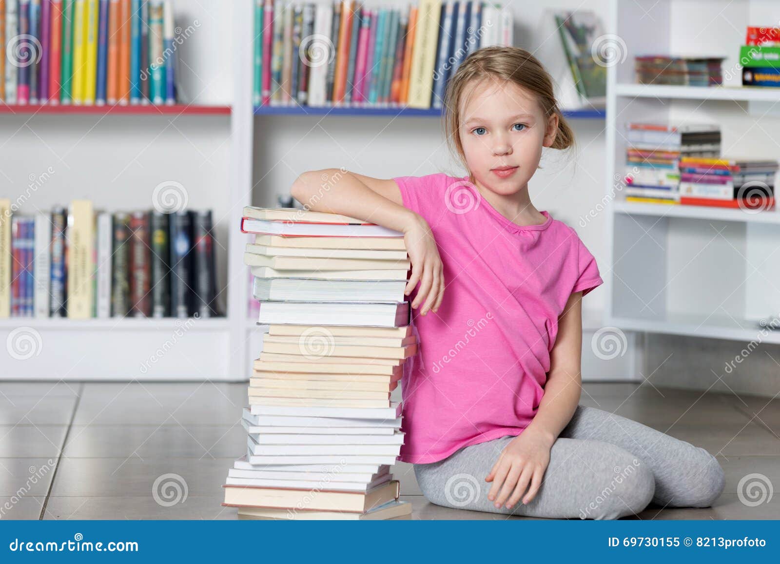 I love reading stock image. Image of library, children - 69730155