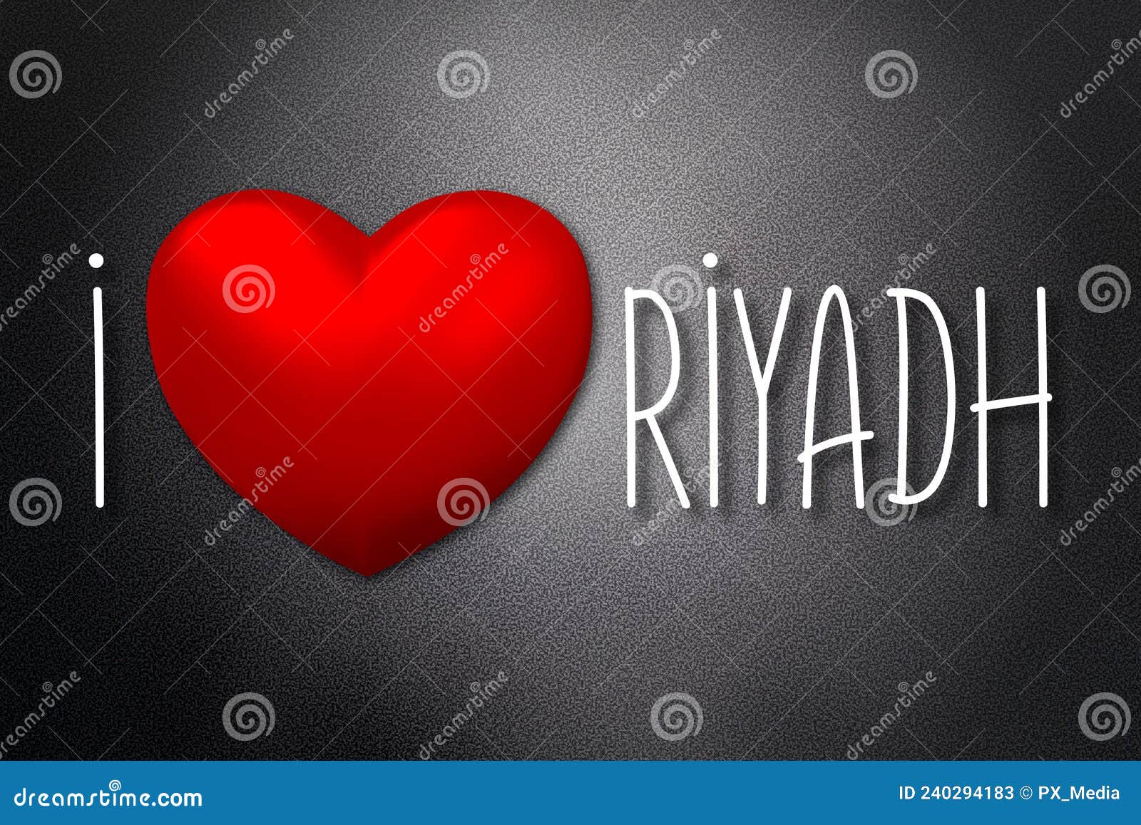 I Love Riyadh - Heart Shape, Black Background Stock Illustration ...