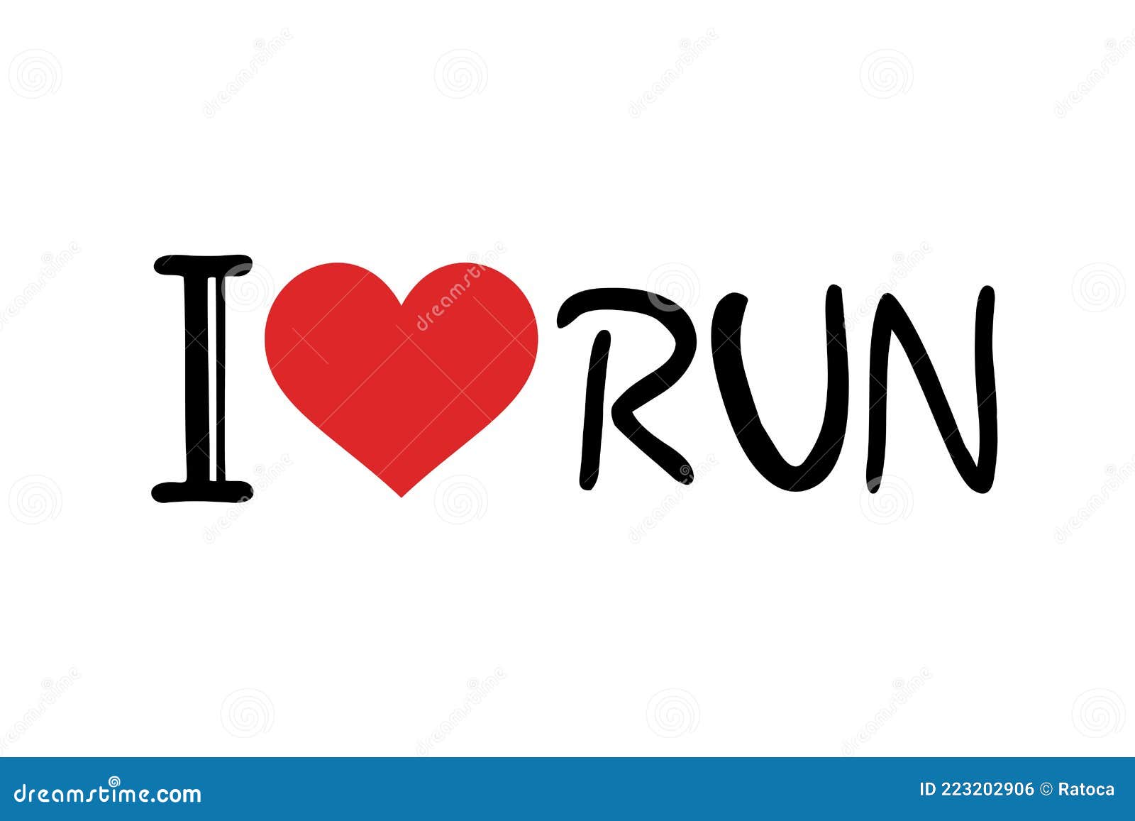 I love run symbol stock vector. Illustration of athlete - 223202906