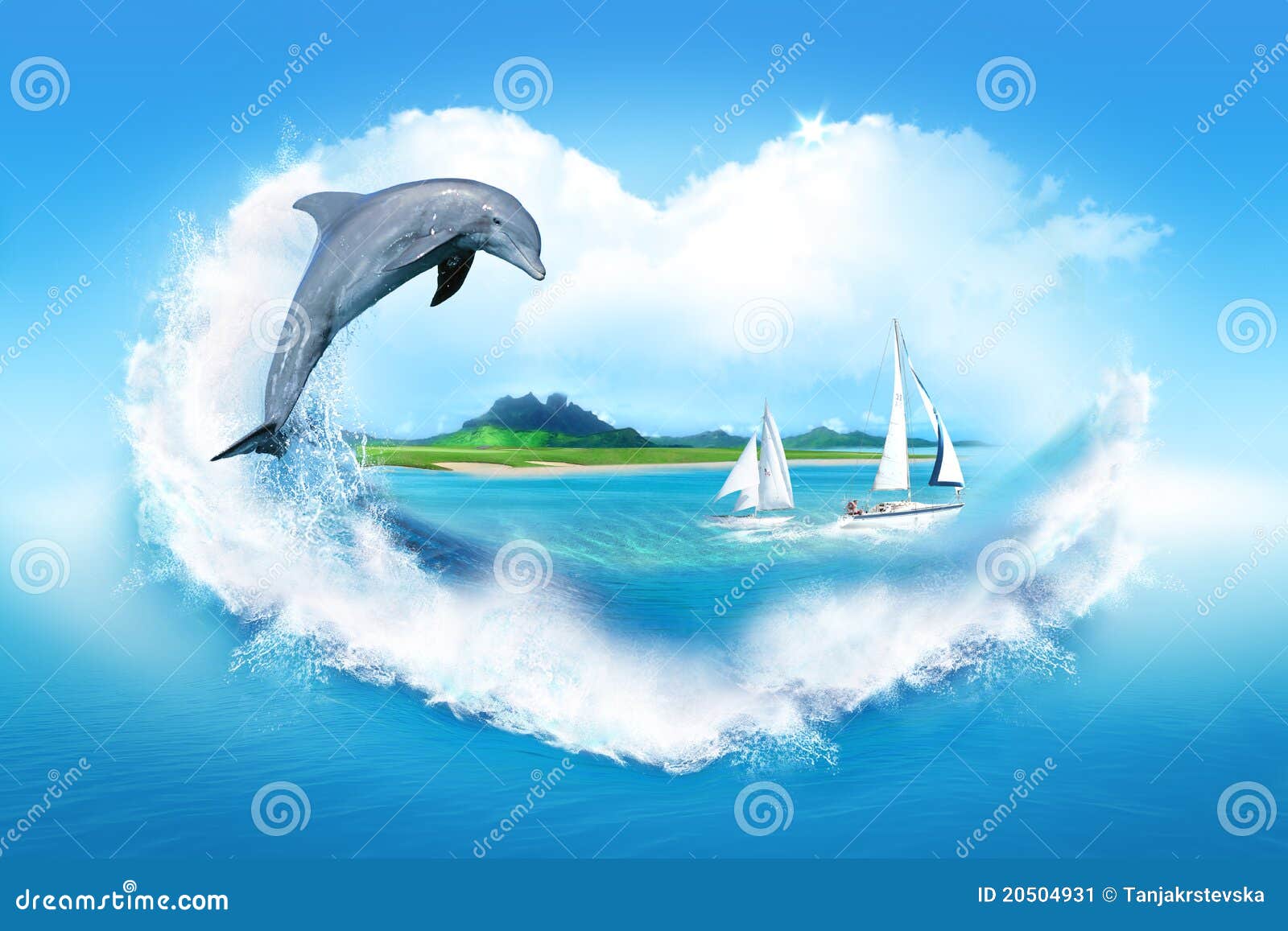 I love sea stock image. Image of heaven, floral, abstract - 20504931