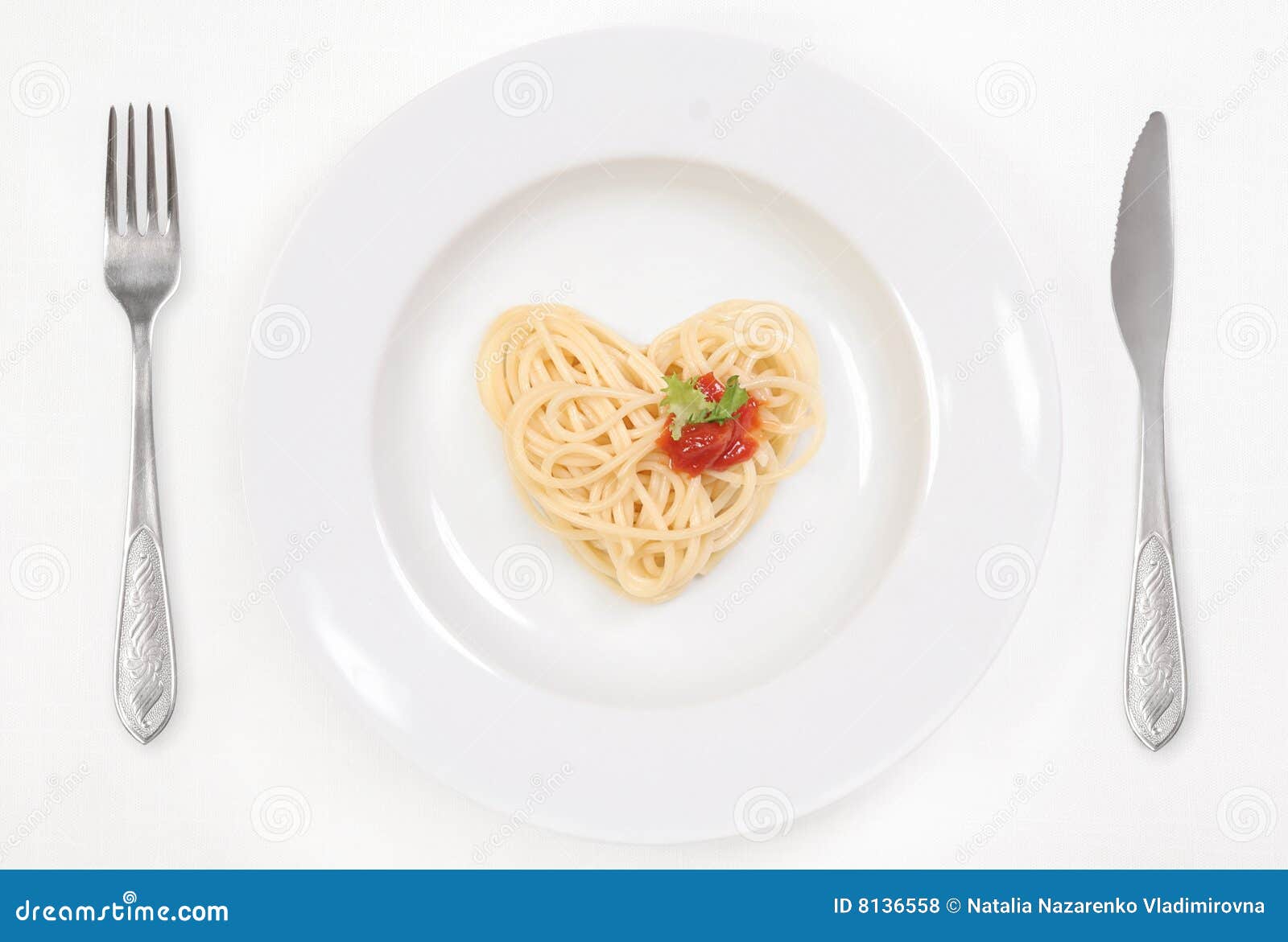I love Spaghetti! stock photo. Image of spaghetti, lunch - 8136558