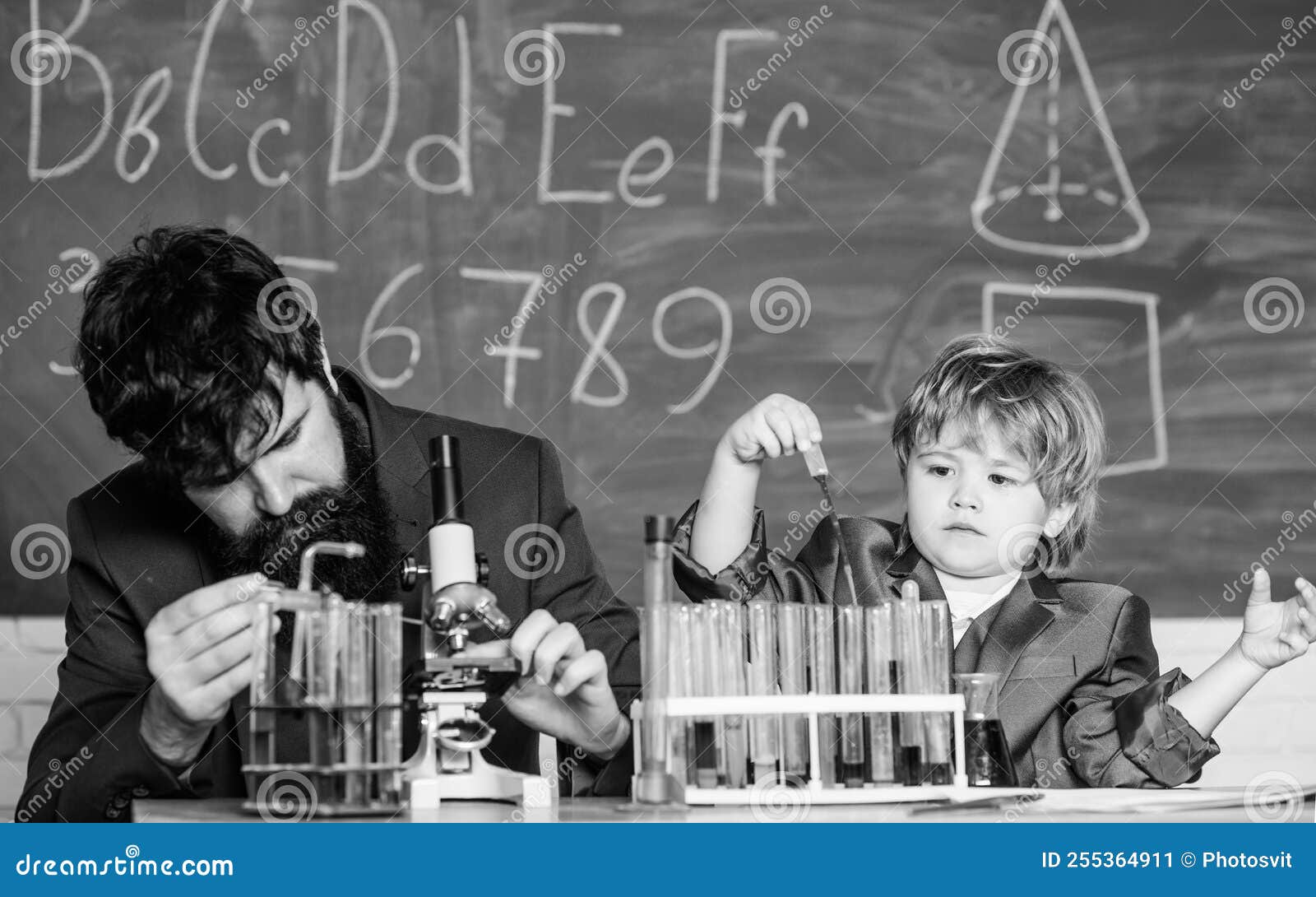 I Love Study in School. Study Chemistry. Studying is Interesting Stock ...