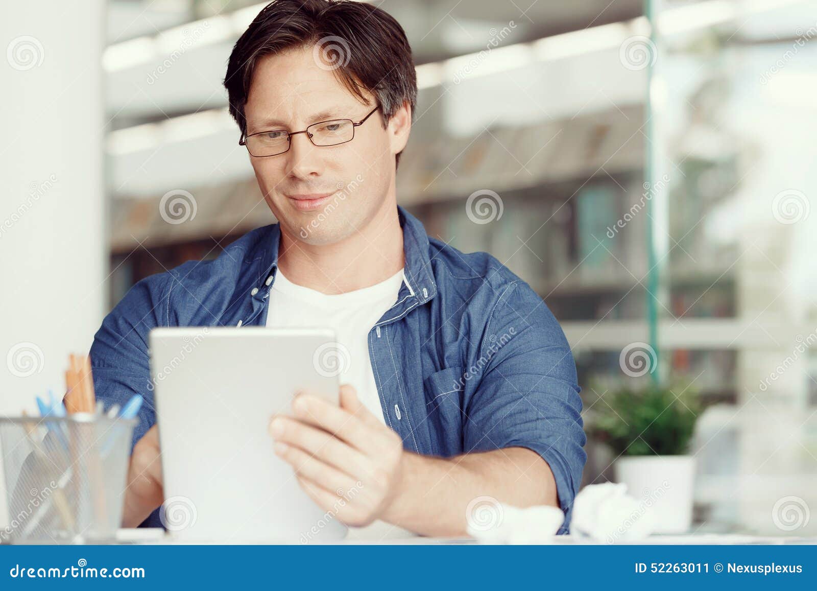 I love technology stock image. Image of desk, tablet - 52263011