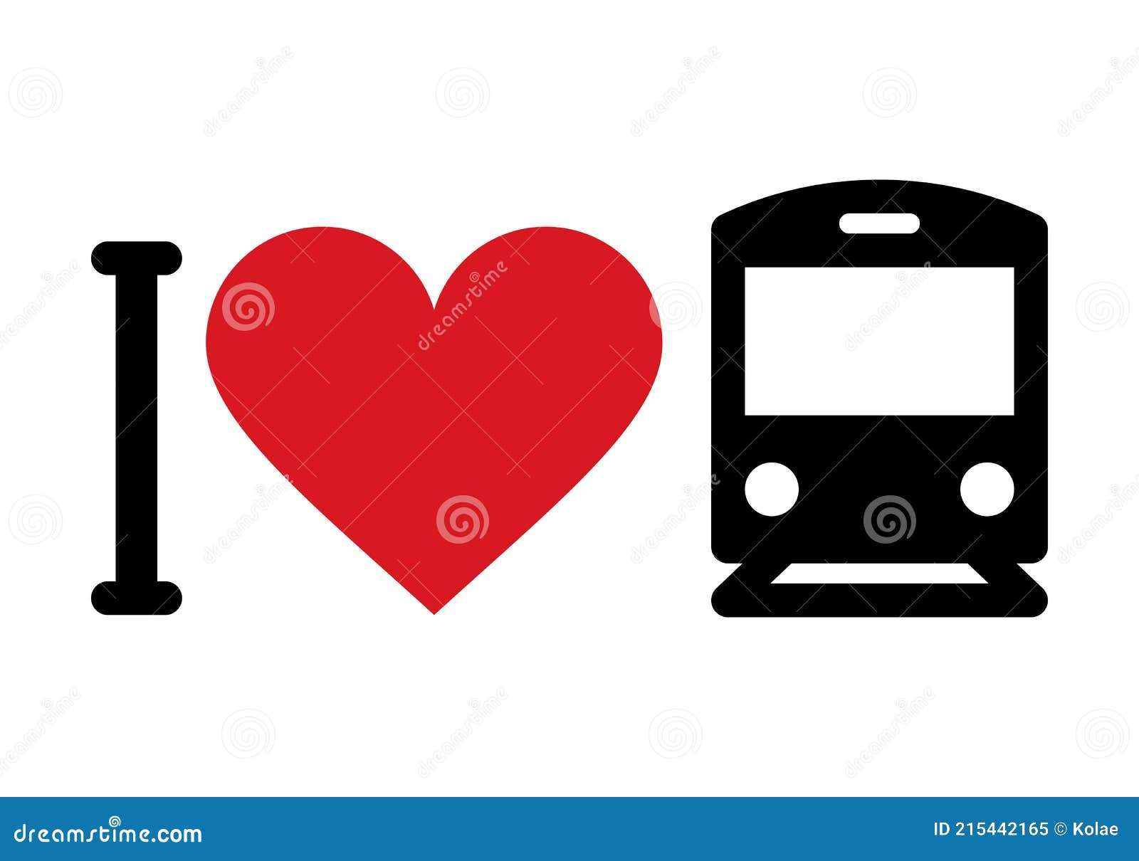 I love trains stock vector. Illustration of train, station - 215442165