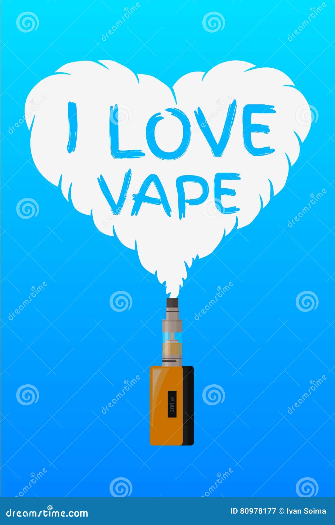 I Love Vape, Logo or Symbol Design Concept Stock Vector - Illustration of icon, love: 80978177