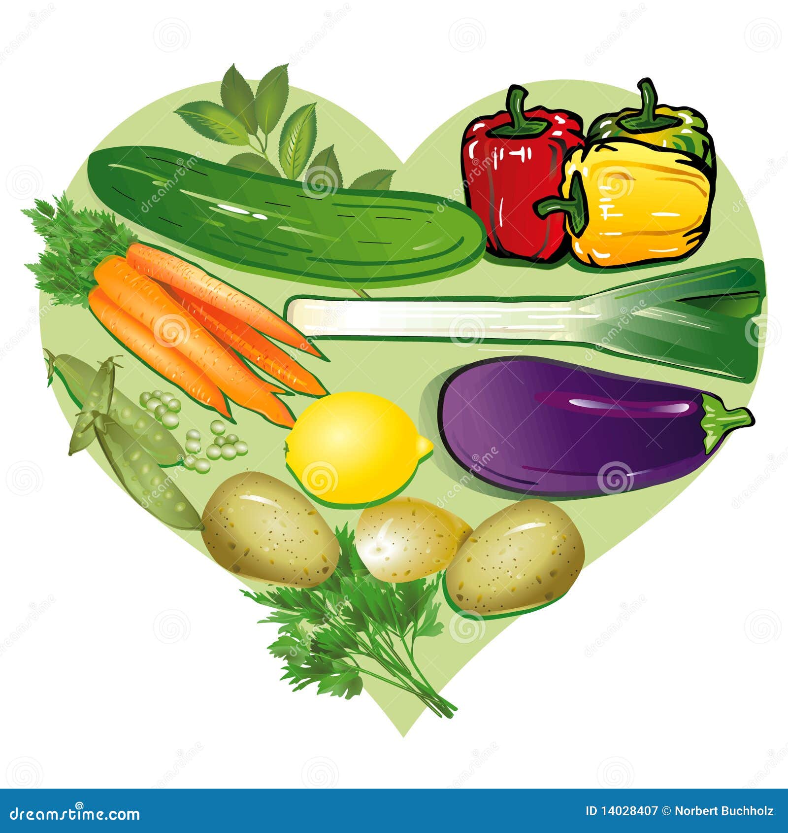 I love vegetables stock illustration. Illustration of paprika - 14028407