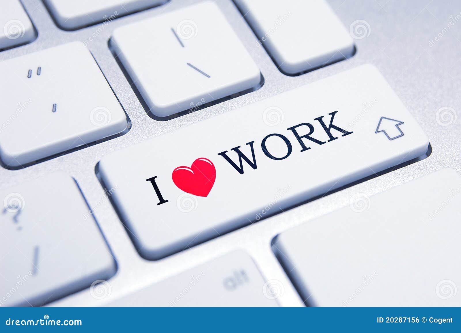 I Love Work! stock photo. Image of loyalty, notebook - 20287156