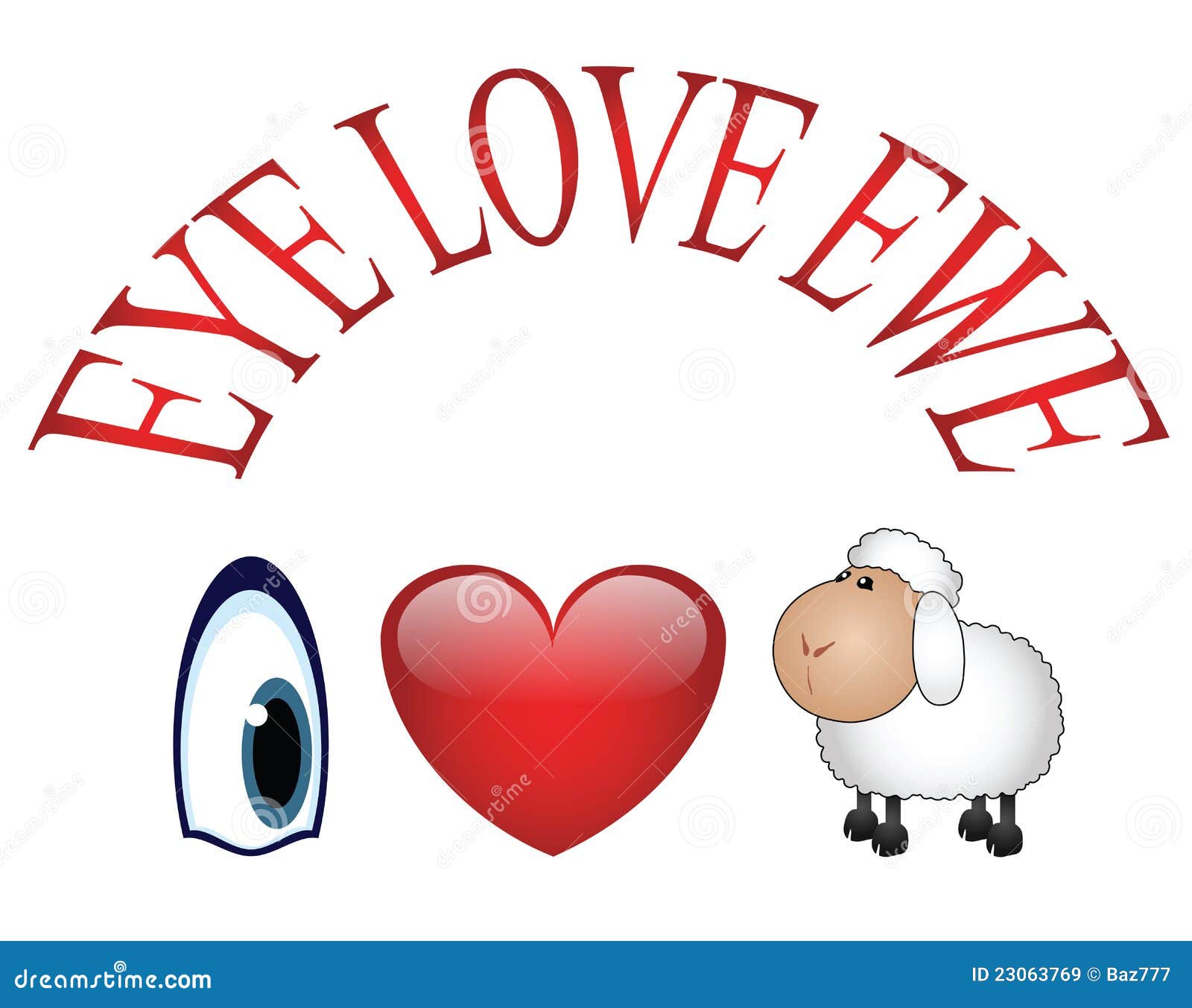 I Love Ewe Stock Illustrations – 3 I Love Ewe Stock Illustrations ...