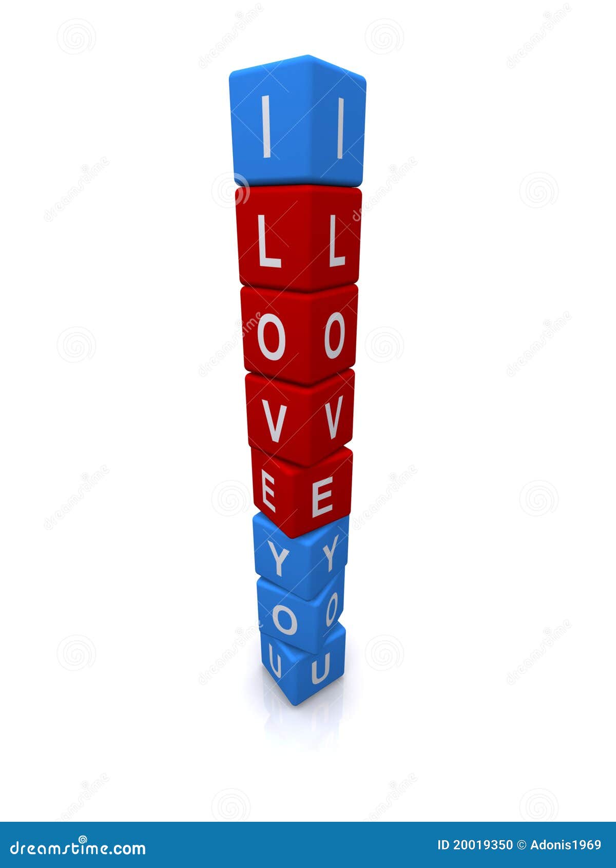 I love you blocks stock illustration. Illustration of brick - 20019350