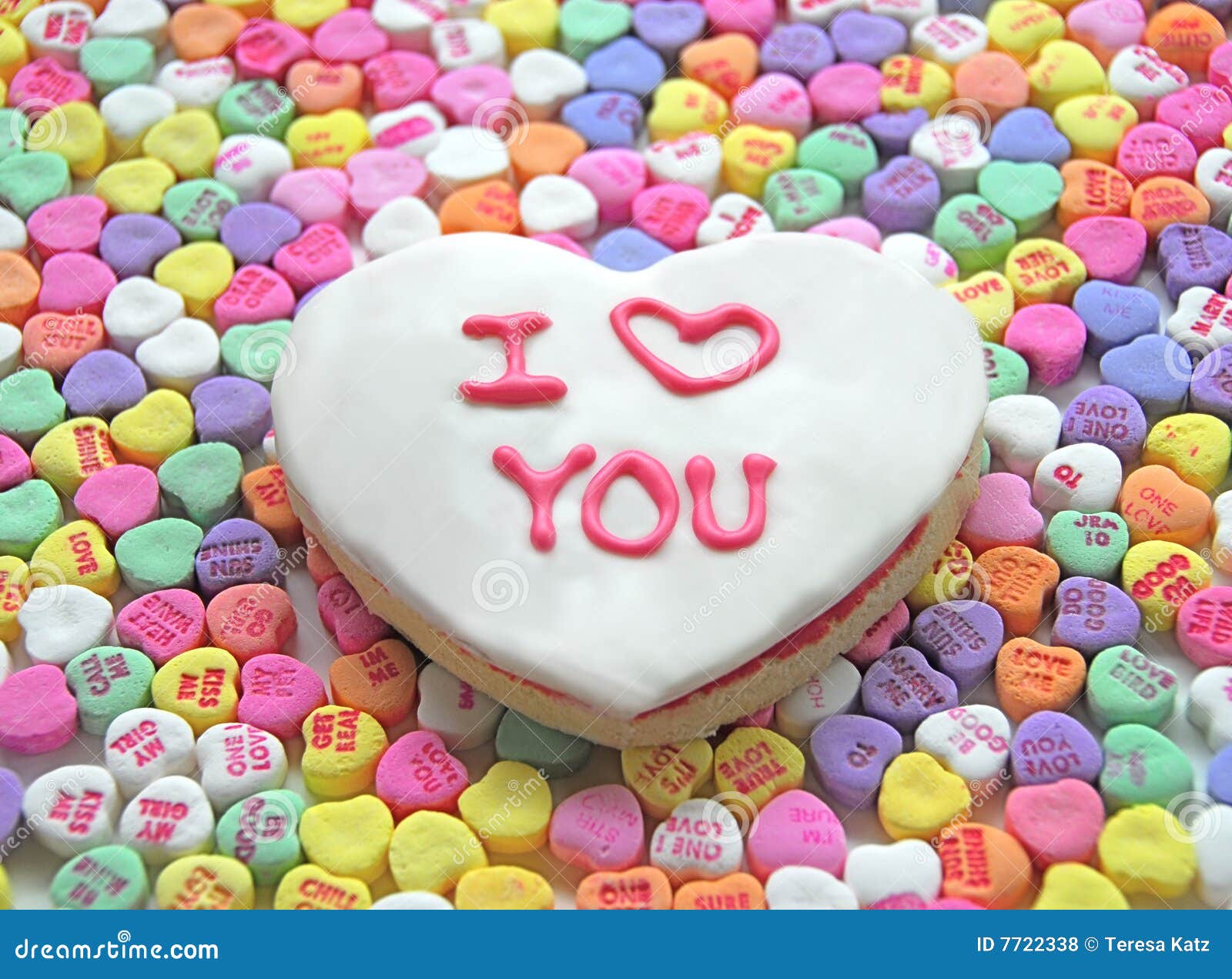 I Love You Cookie stock photo. Image of snack, homemade - 7722338