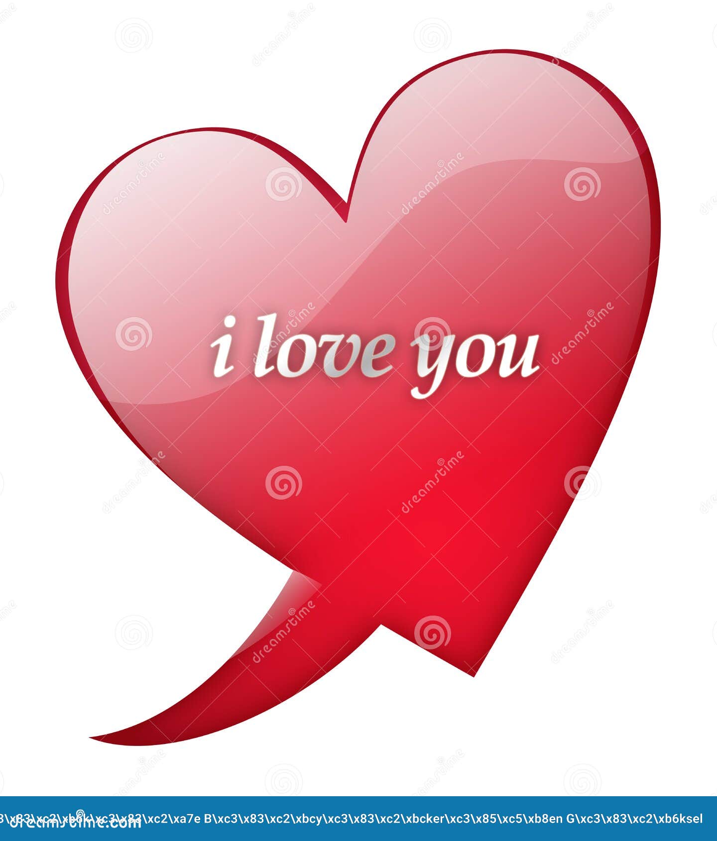 I love you Heart stock illustration. Illustration of valentines - 1660769