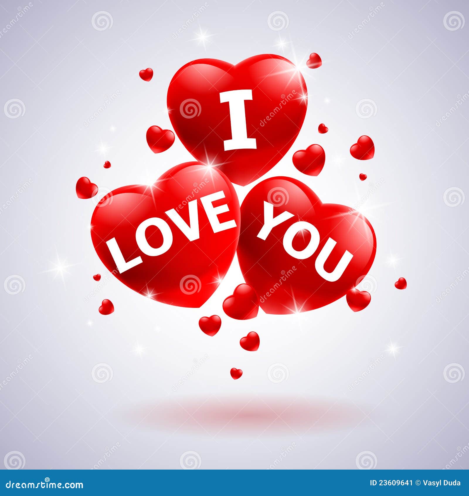 I love you with heart stock vector. Illustration of relationship - 23609641