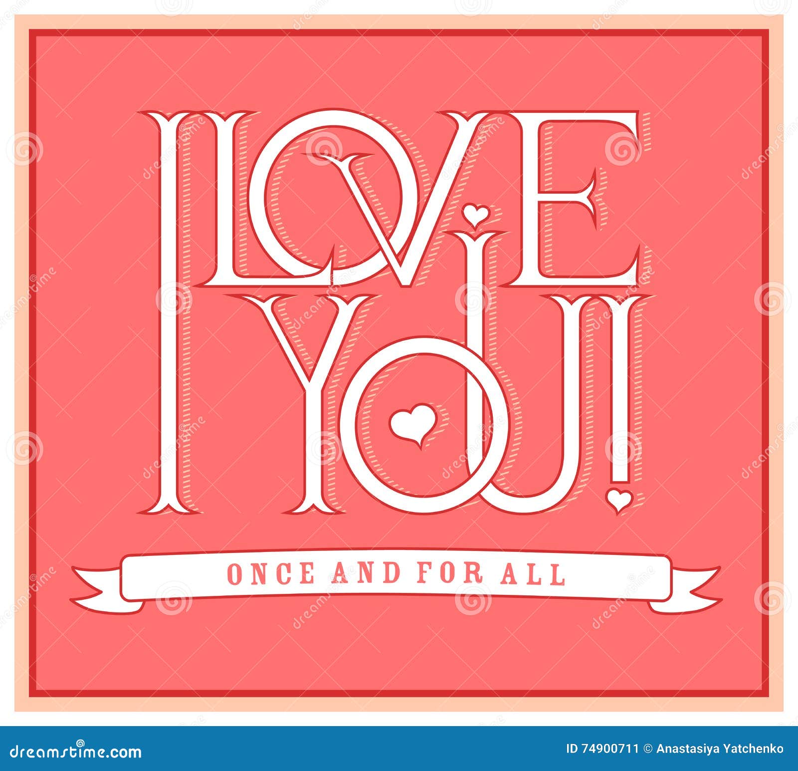 I Love You. Lettering Design Stock Vector - Illustration of font ...