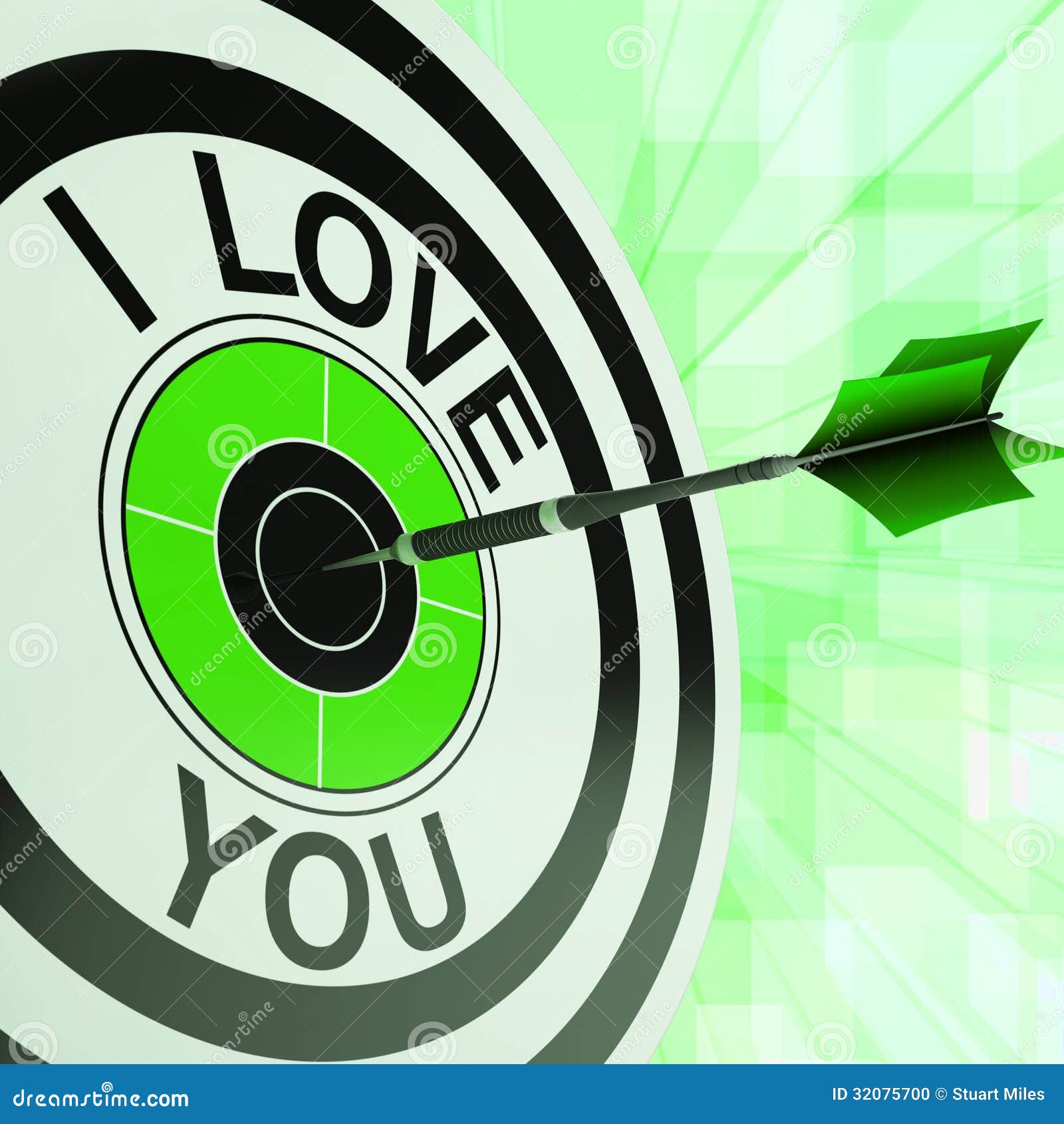 I Love You Me Target Shows Romance Stock Illustration - Illustration of ...