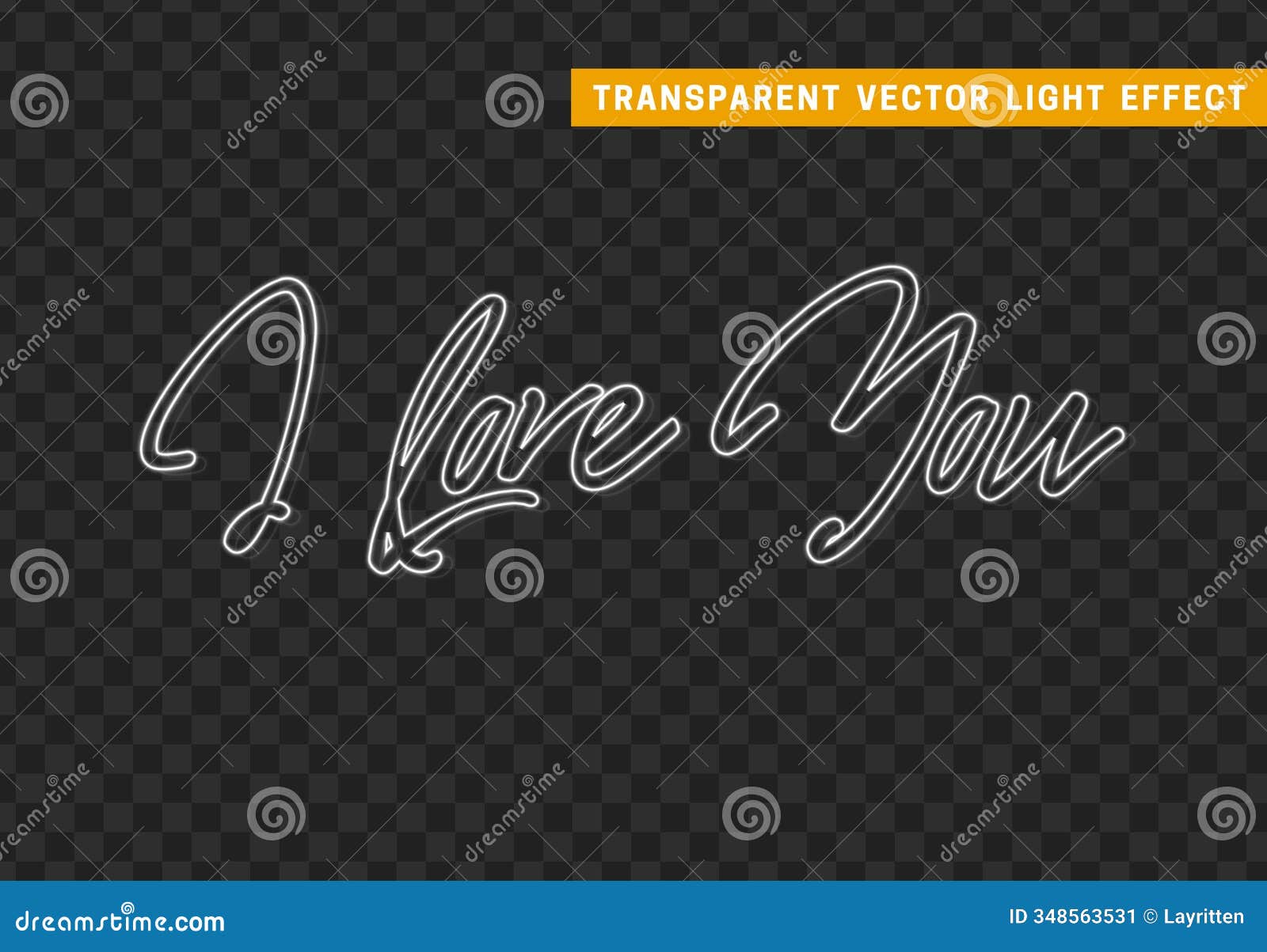 I Love You, Neon Text Design Stock Illustration - Illustration of ...