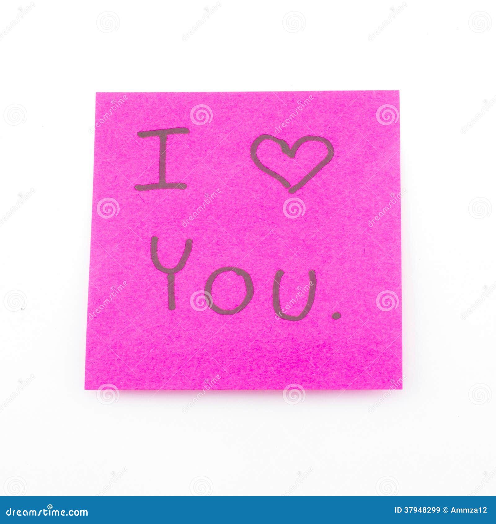 I love you on post it stock image. Image of memory, message - 37948299