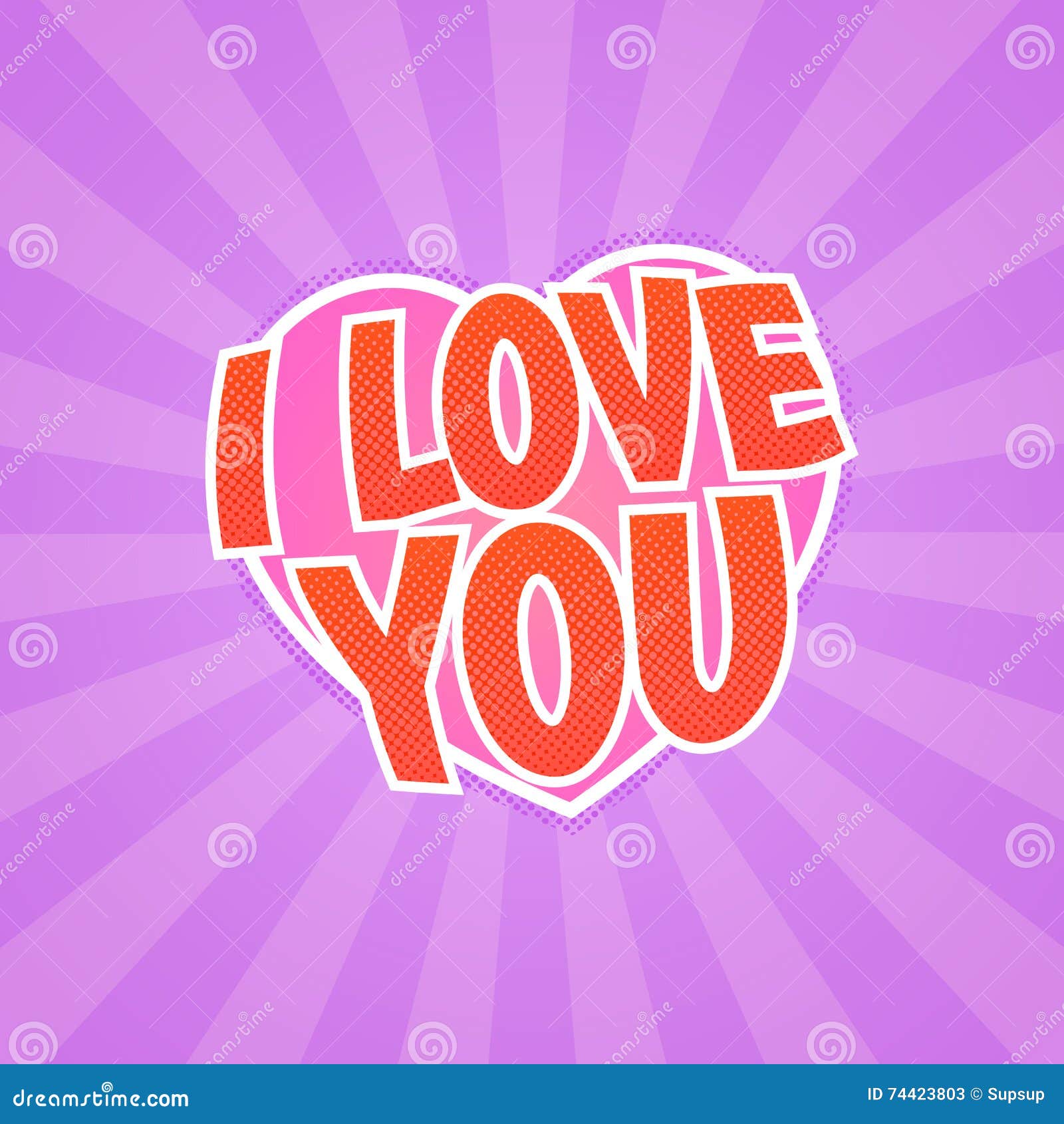 I love you poster stock vector. Illustration of banner - 74423803