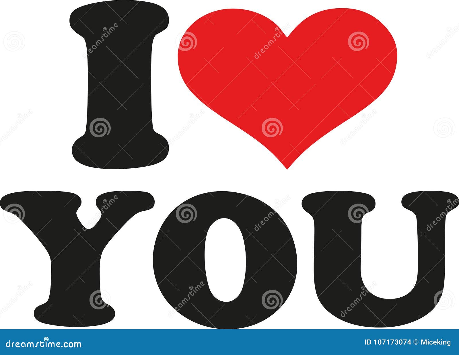 I love you stock vector. Illustration of shape, slogan - 107173074