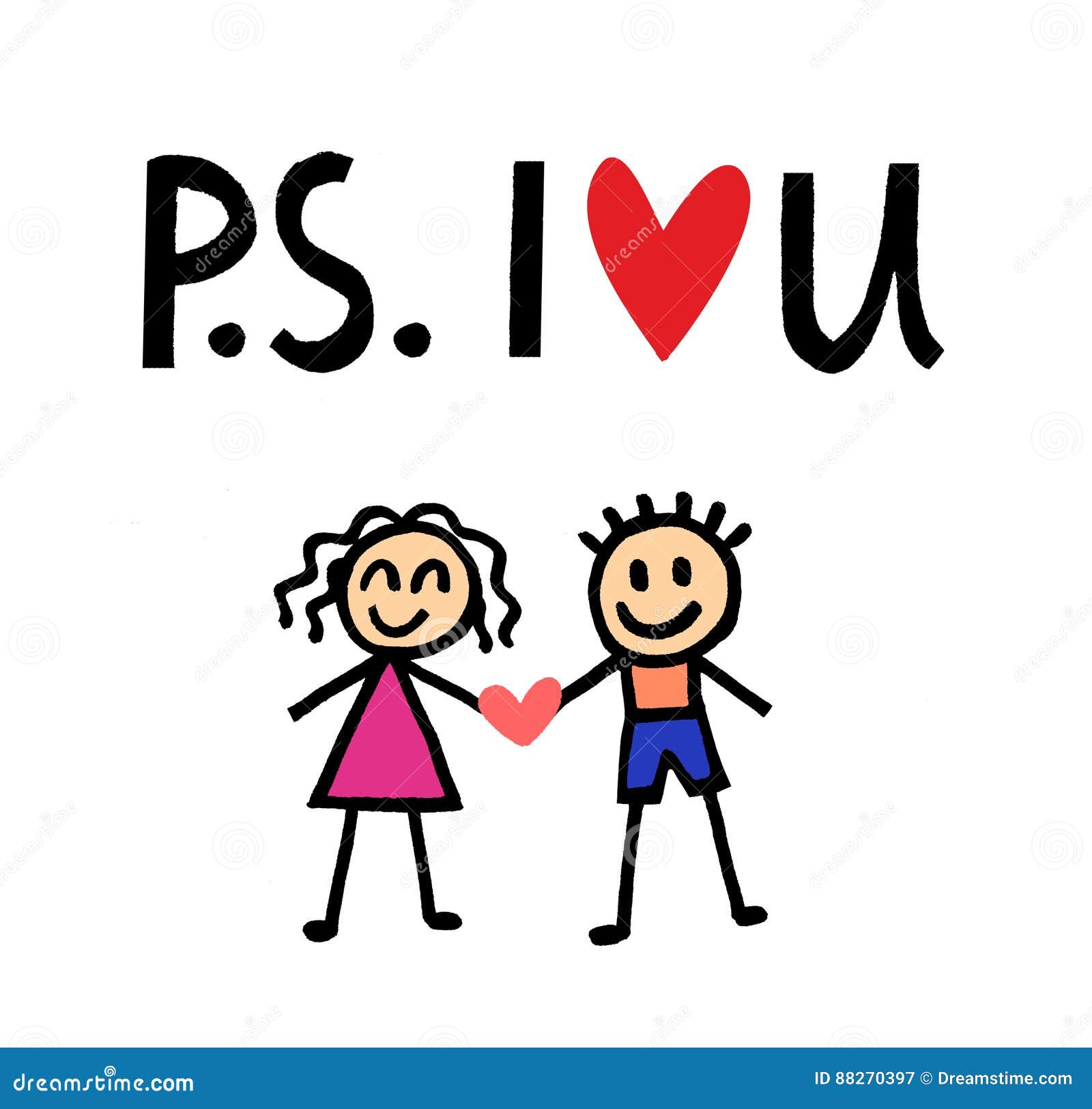 I Love You This Much Stick Figure