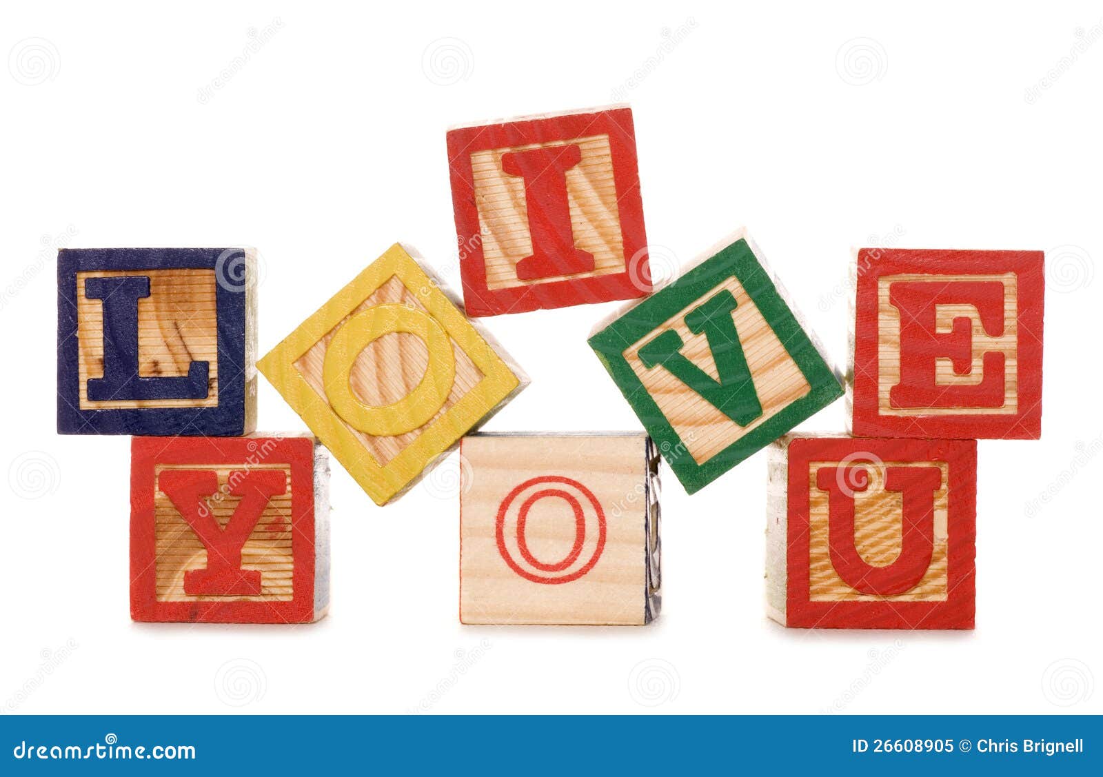 I love you wooden blocks stock image. Image of valentines - 26608905