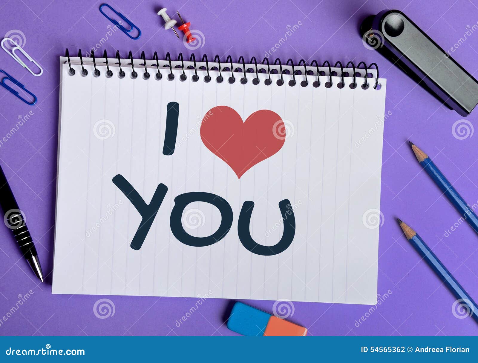 I Love You word stock photo. Image of sentiment, bound - 54565362