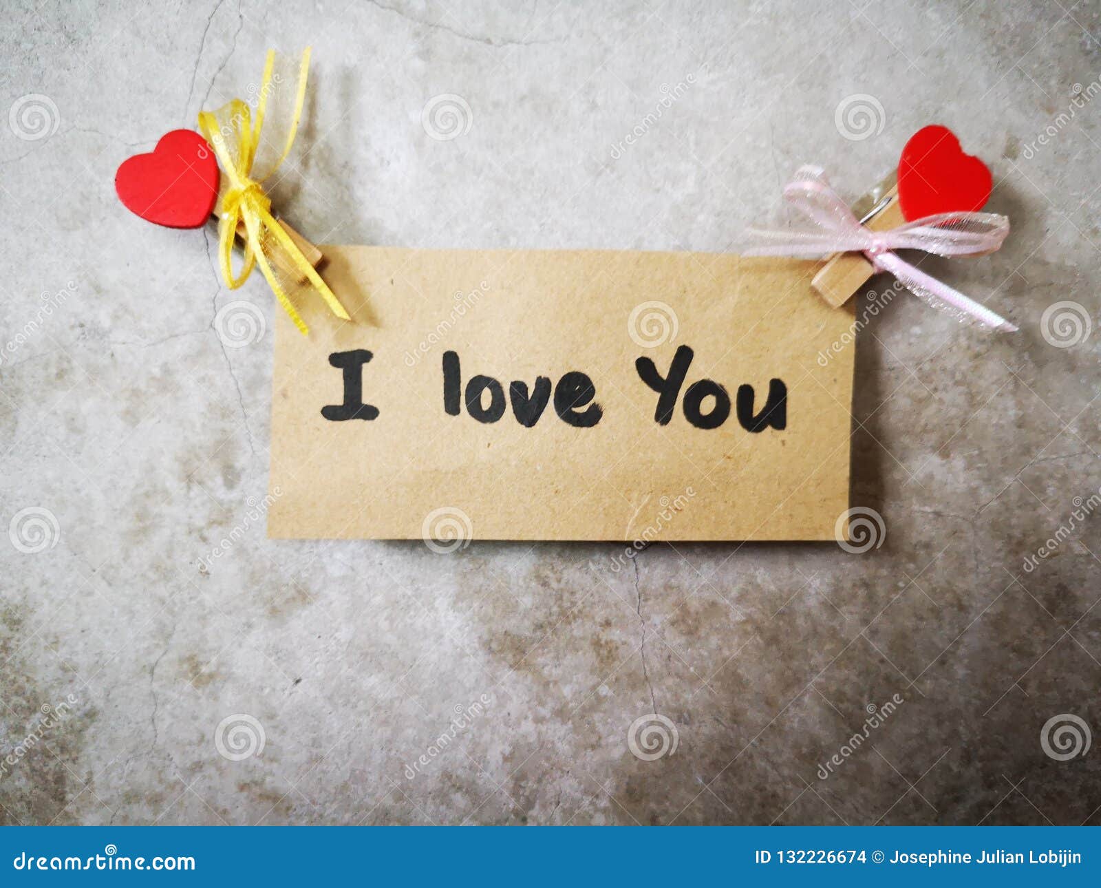 I Love You Written on the Wall Stock Photo - Image of note, design ...