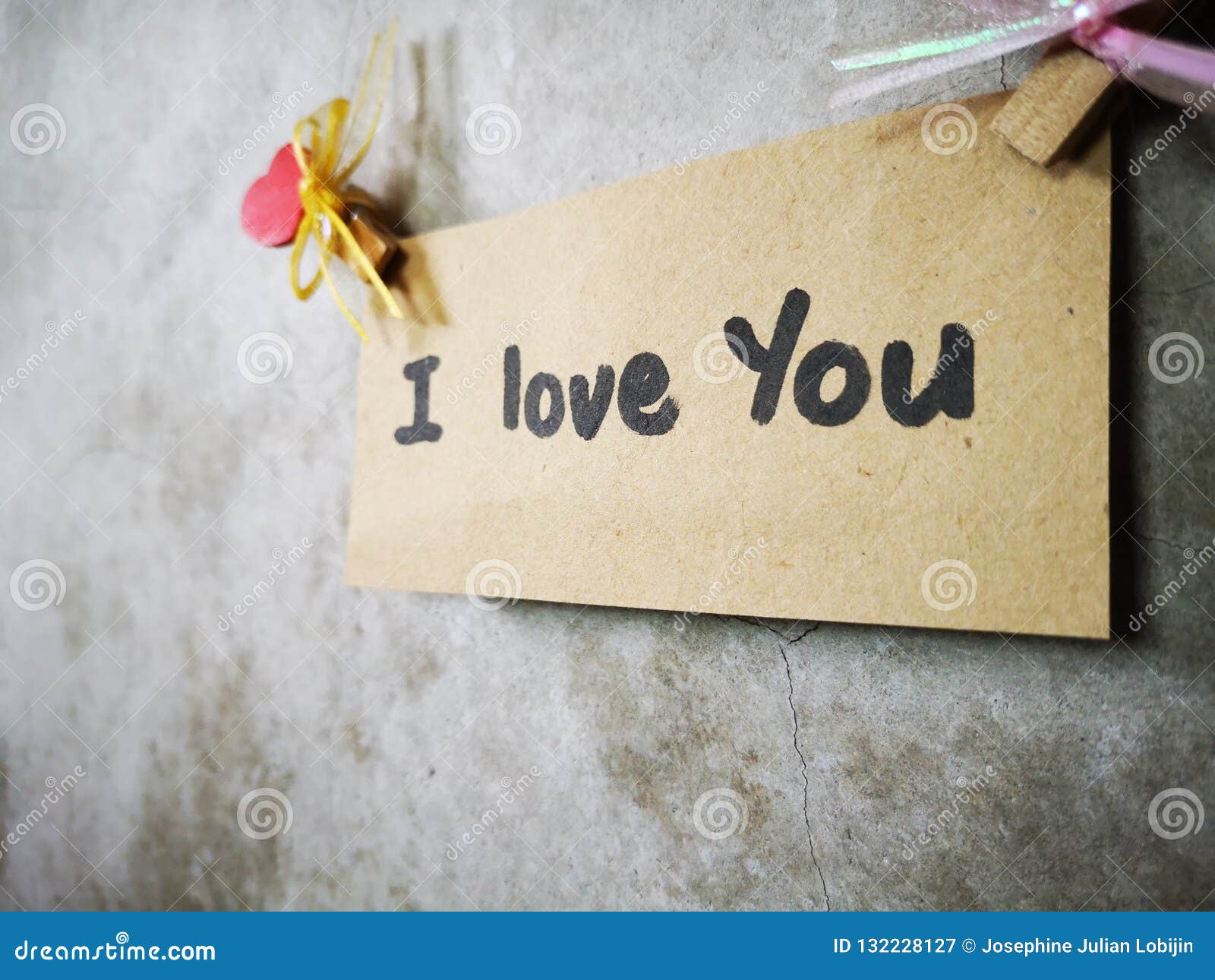 I Love You Written on the Wall Stock Image - Image of blank, emotion ...