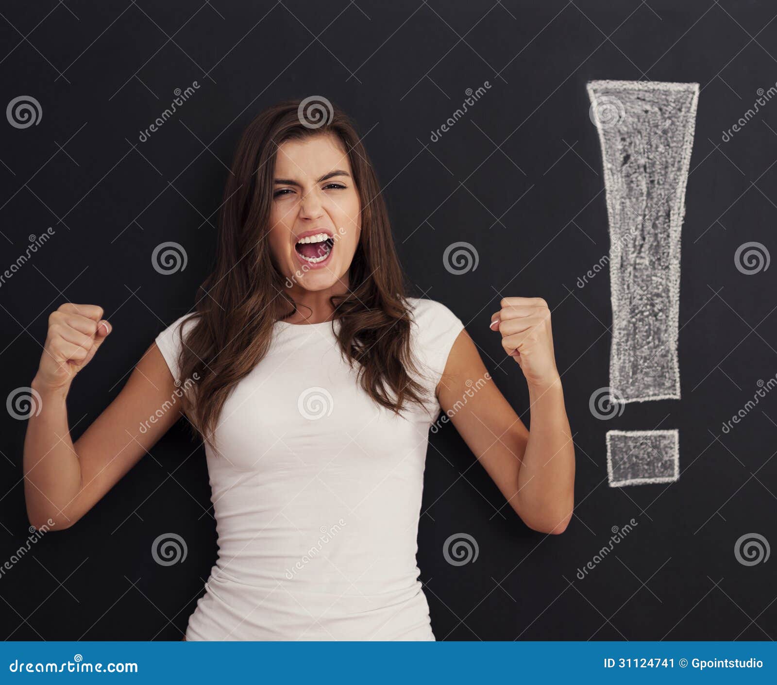 I m so angry! stock image. Image of expression, female - 31124741