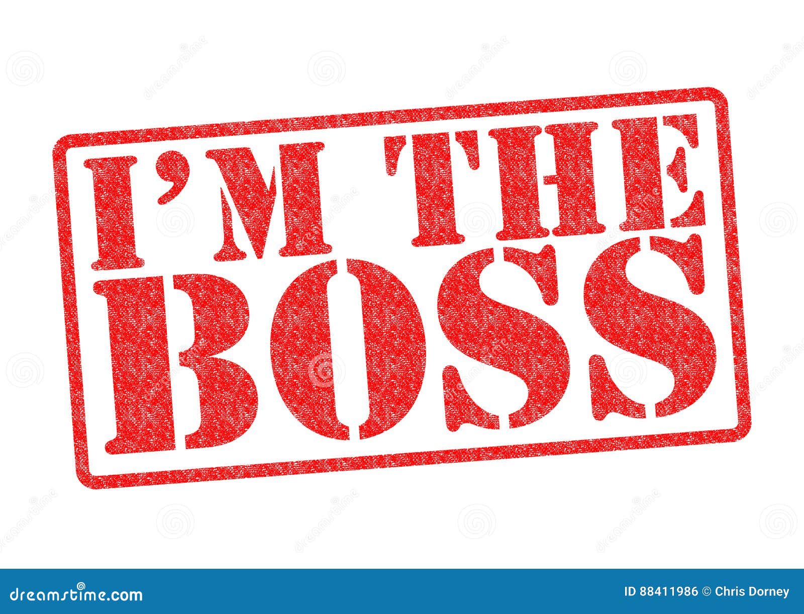 I ` M BOSS Rubber Stamp stock de ilustración. Ilustración de ...