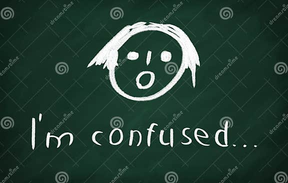 I m confused stock photo. Image of phrase, chalk, chaos - 51854464