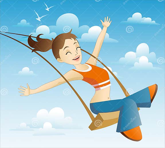 I m flying! stock illustration. Illustration of breathing - 8562774