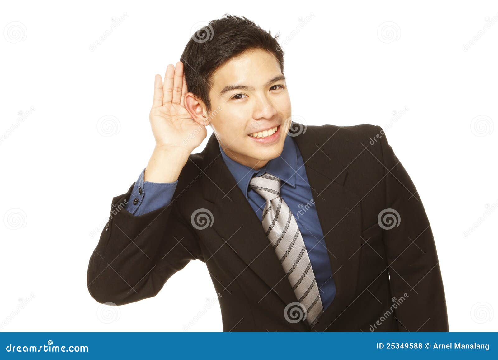 I m Listening stock photo. Image of worker, shirt, attire - 25349588